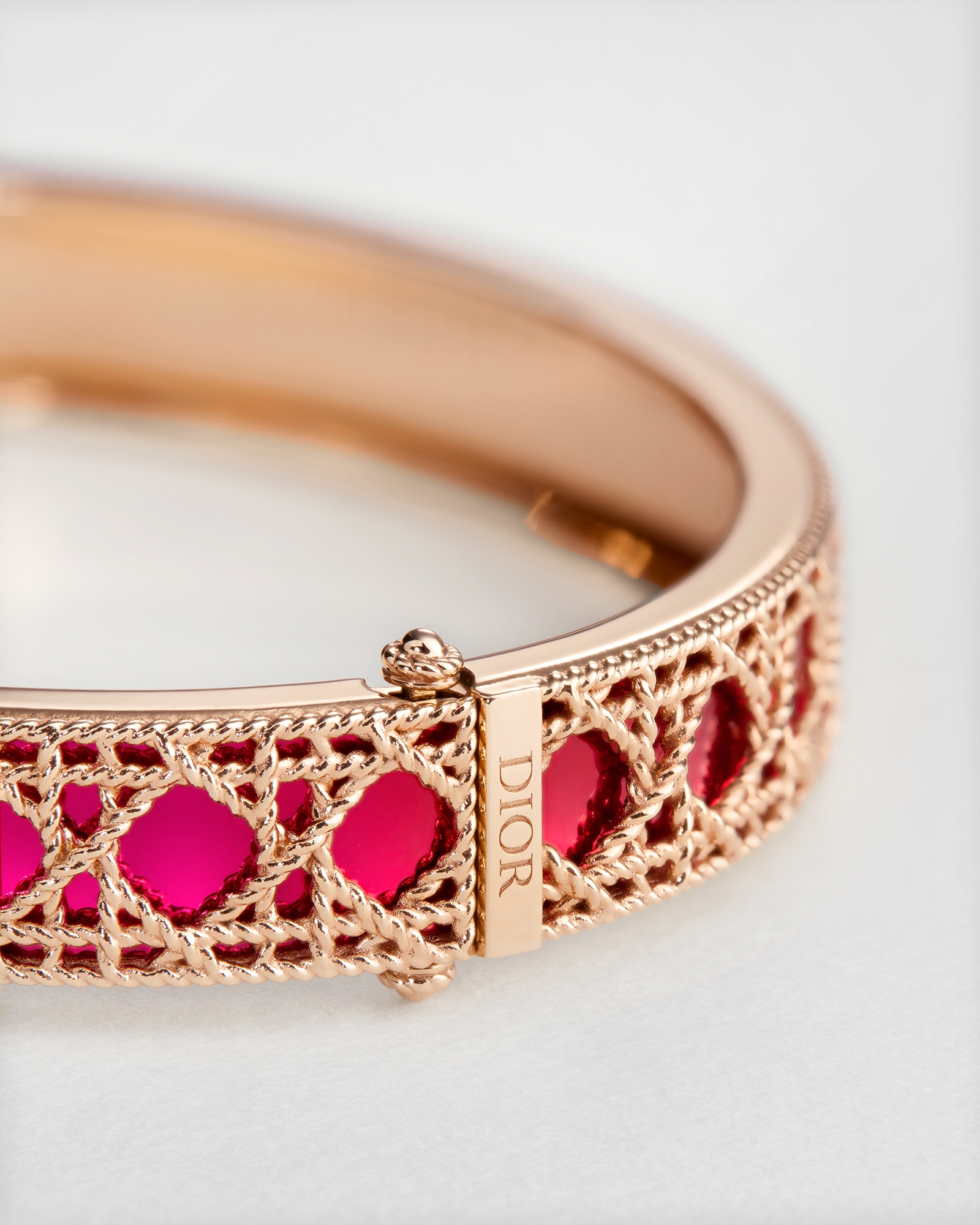 My Dior Bracelet Pink Gold, White Gold and Gradient Red Lacquer | DIOR