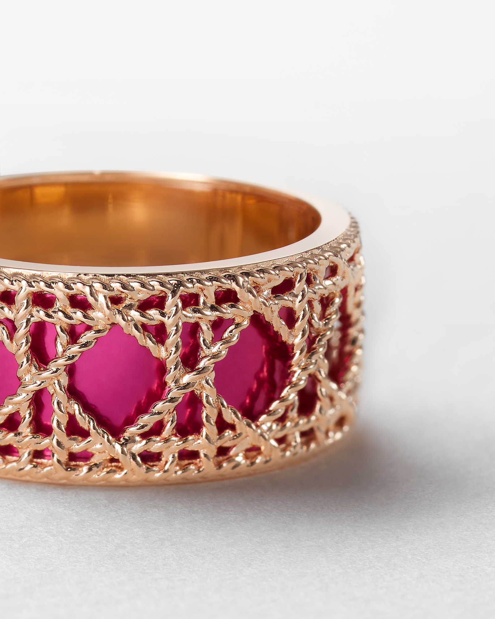 My Dior Ring Pink Gold and Gradient Red Lacquer | DIOR