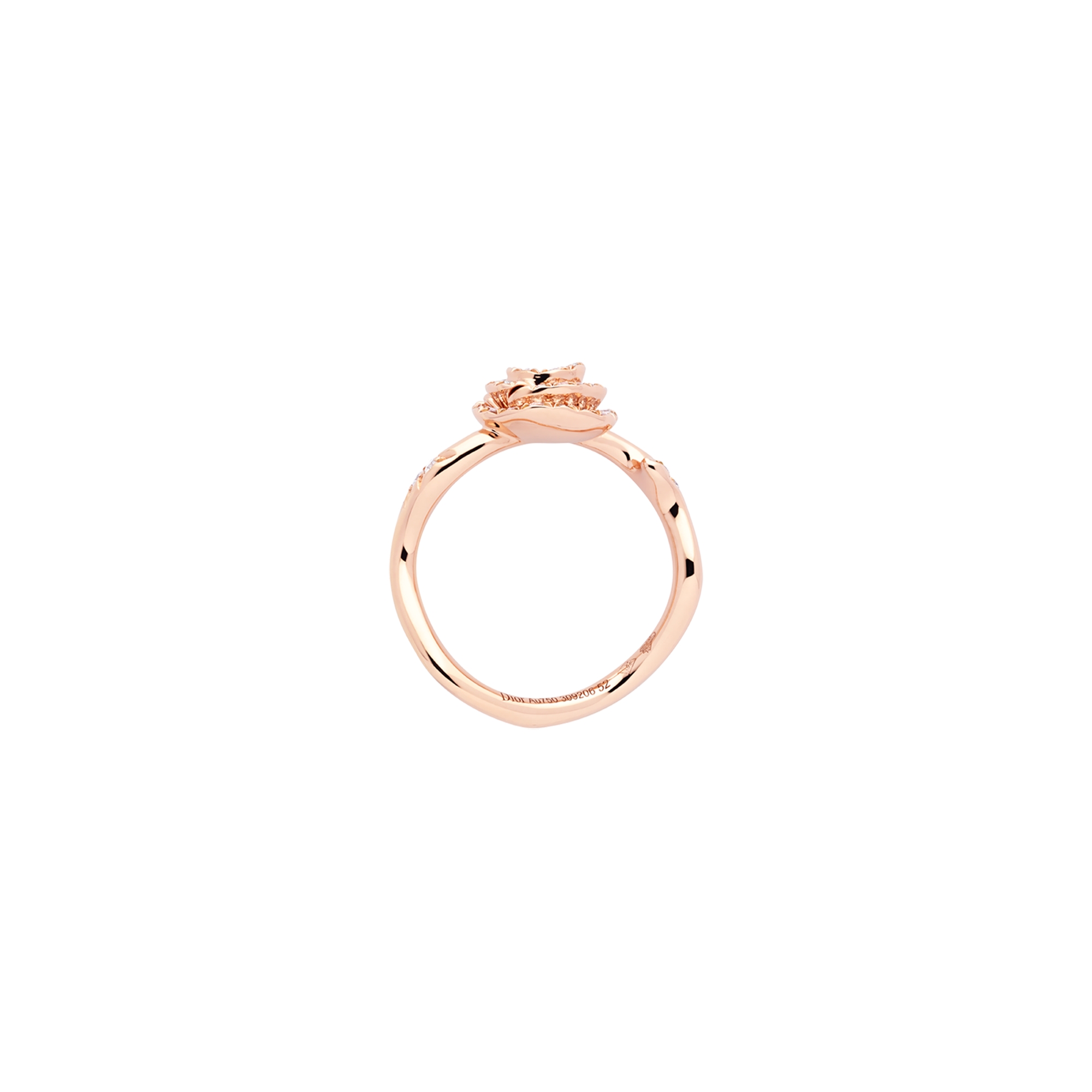 Small Rose Dior Couture Ring Pink Gold and Diamonds | DIOR