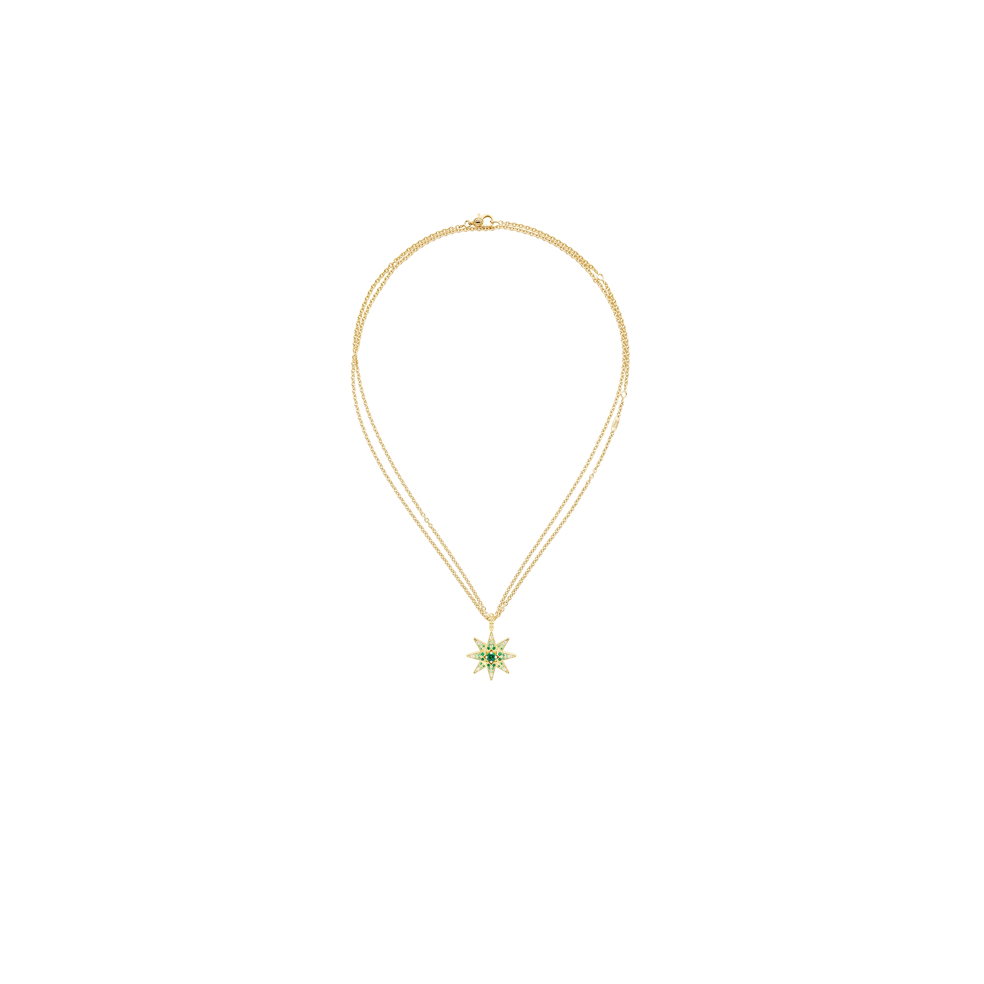Étoile des Vents Medallion Yellow Gold, Diamonds and Tsavorite Garnets | DIOR