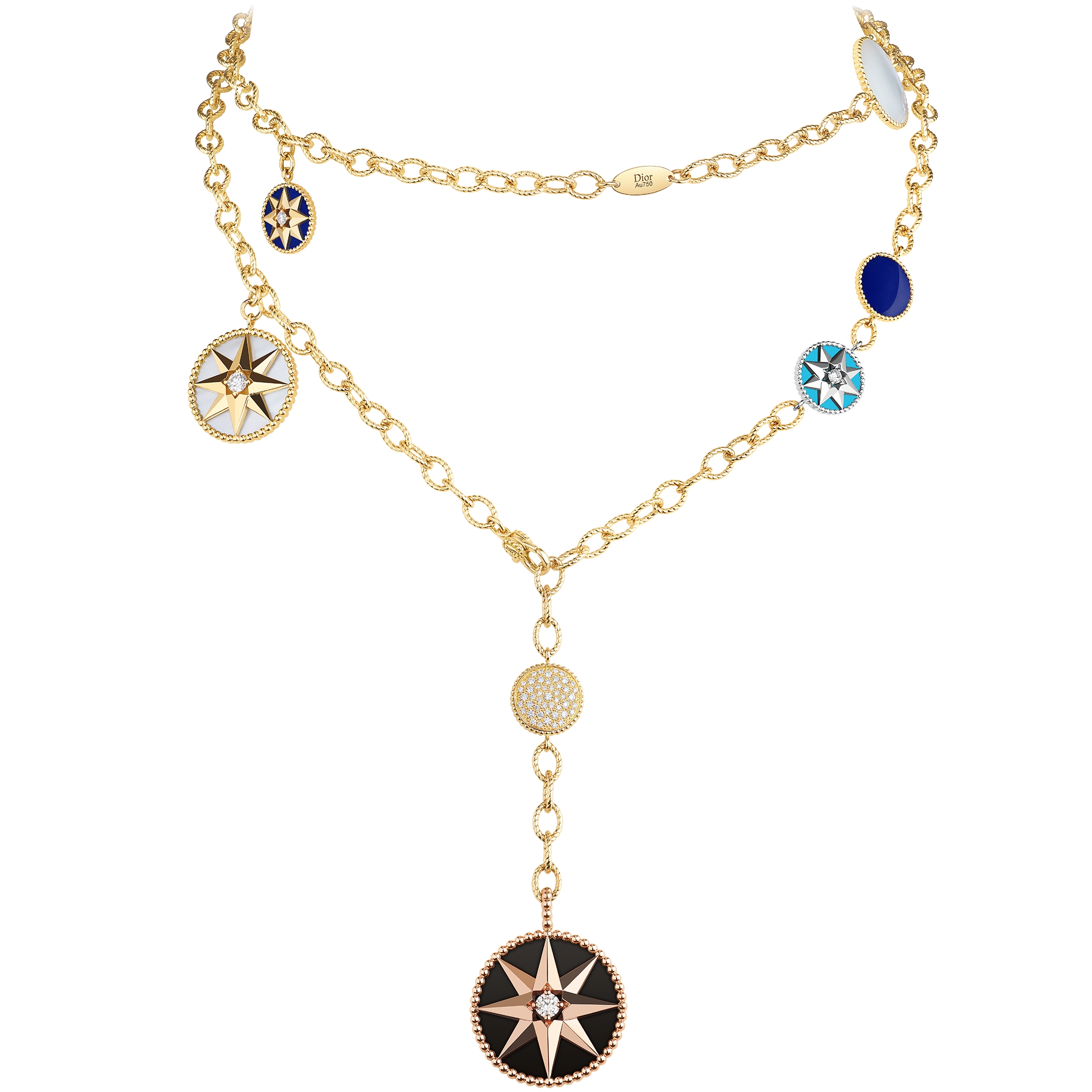 Cinto conversível Rose des Vents Ouro amarelo, ouro rosa, ouro branco ...