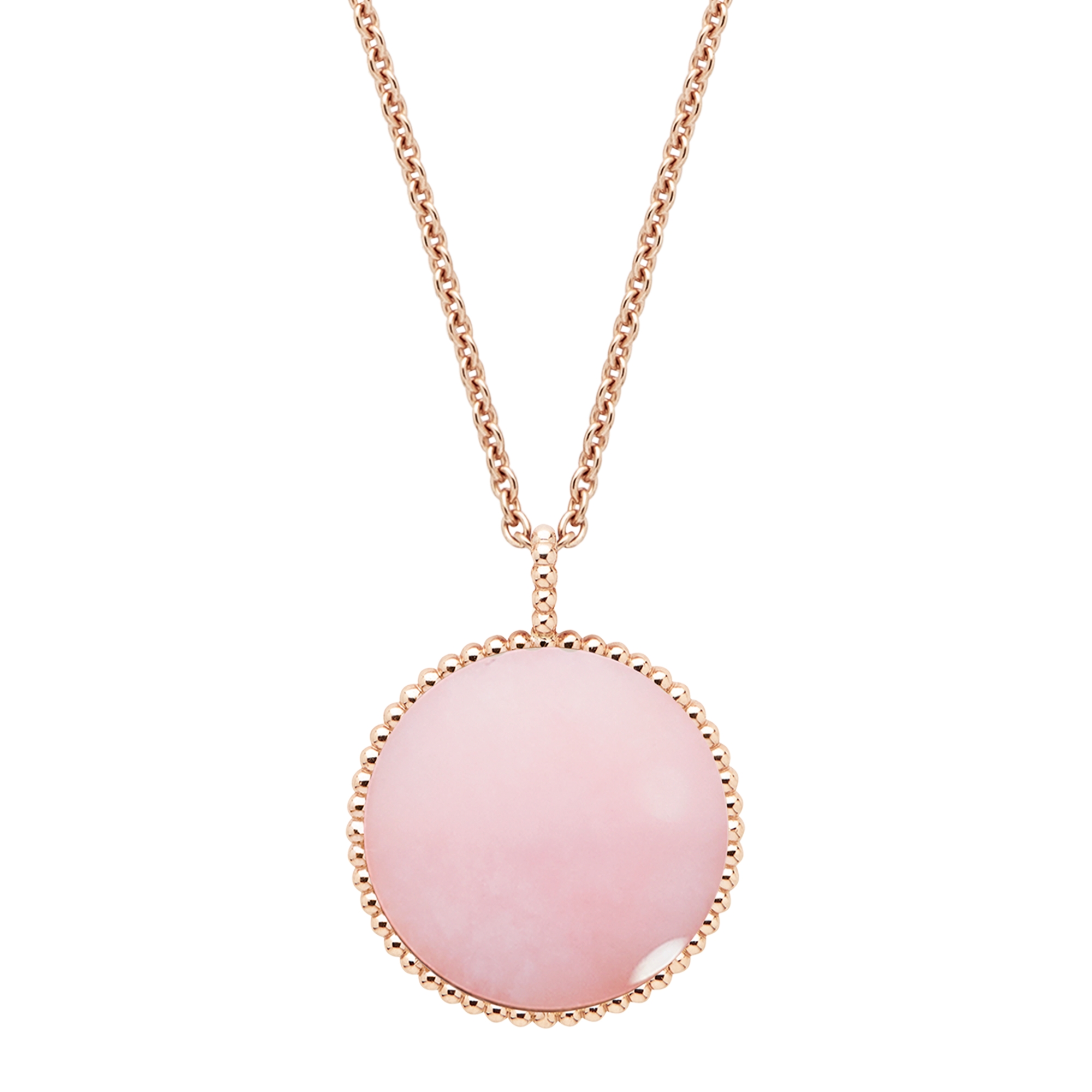 Groot Rose des Vents-medaillon Roségoud, diamant en roze opaal | DIOR