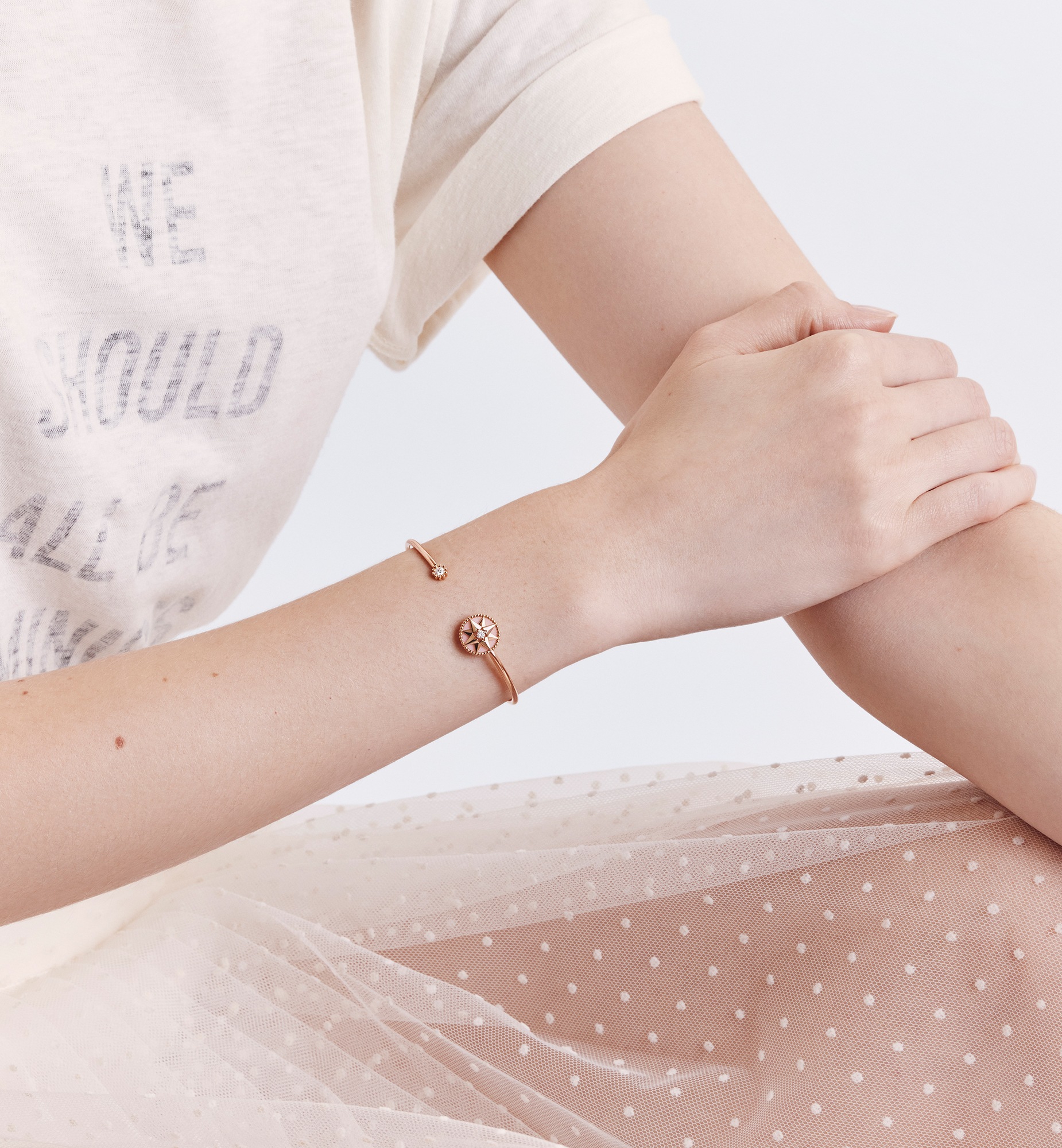 Pulsera Rose des Vents Oro rosa, diamantes y ópalo rosa | DIOR