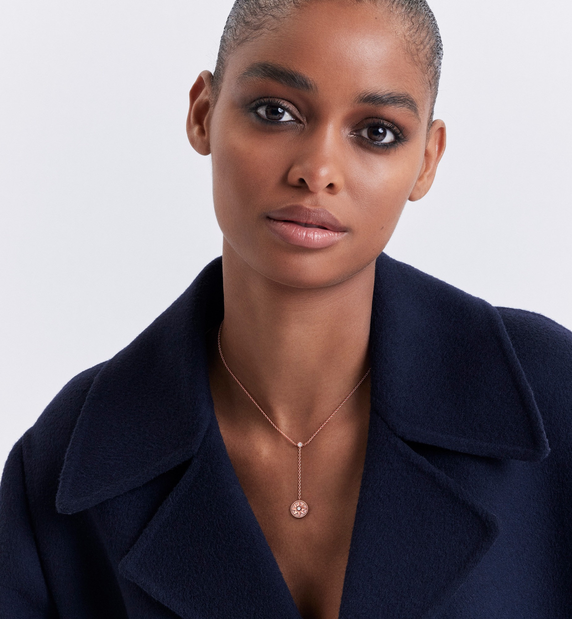 Colar Rose des Vents Ouro rosa, diamantes e opala rosa | DIOR