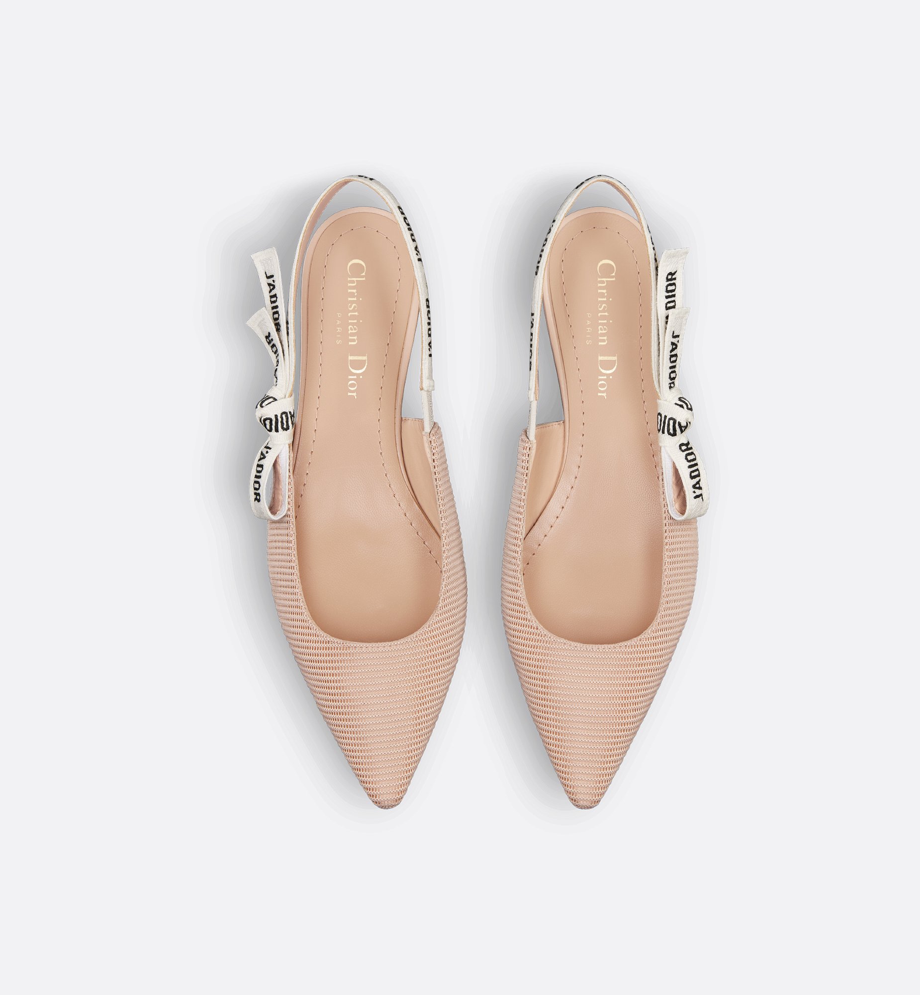 J'Adior Slingback Flat Nude Technical Fabric | DIOR J'Adior Slingback Flat Nude Technical Fabric | DIOR