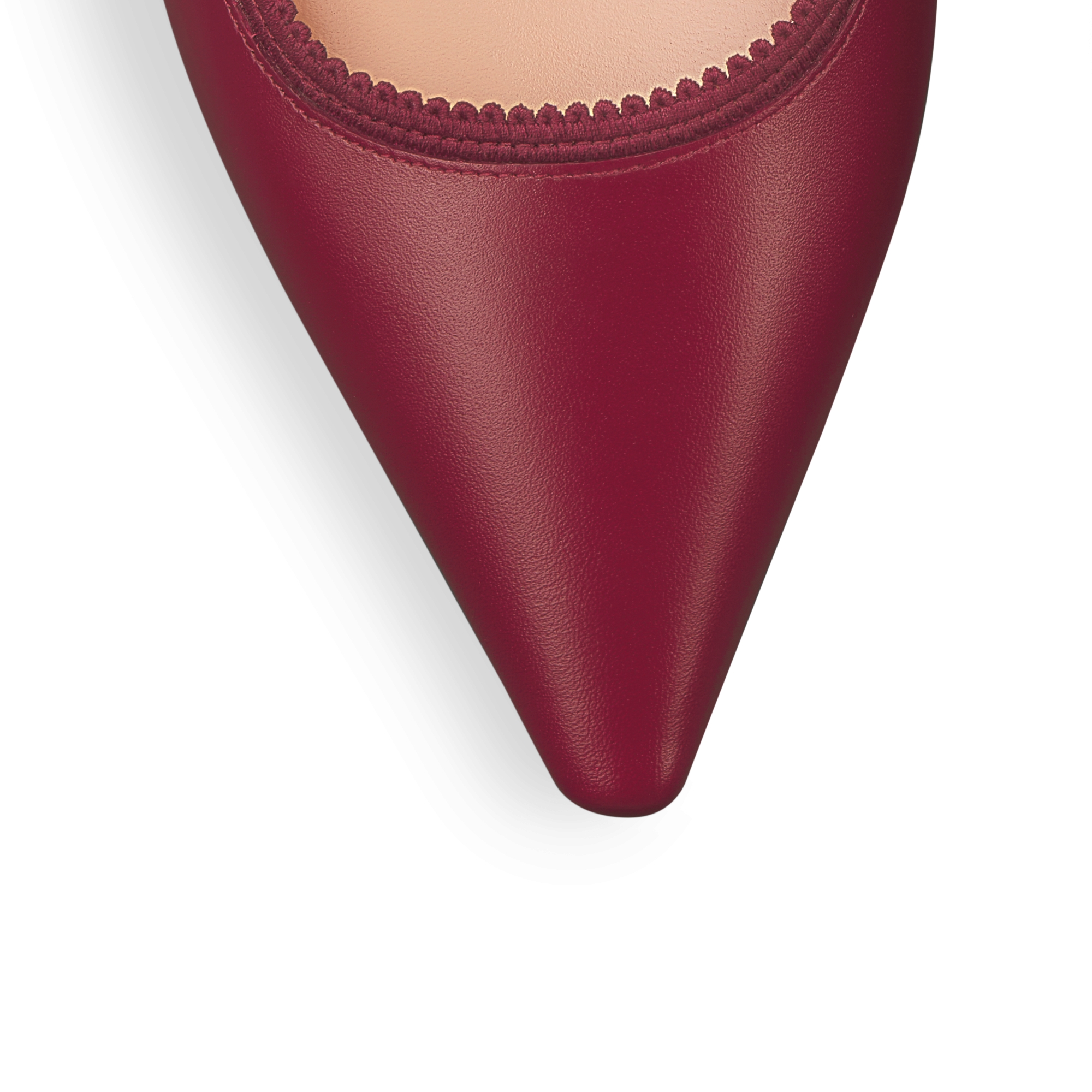 J'Adior Slingback Flat Ruby Red Calfskin | DIOR