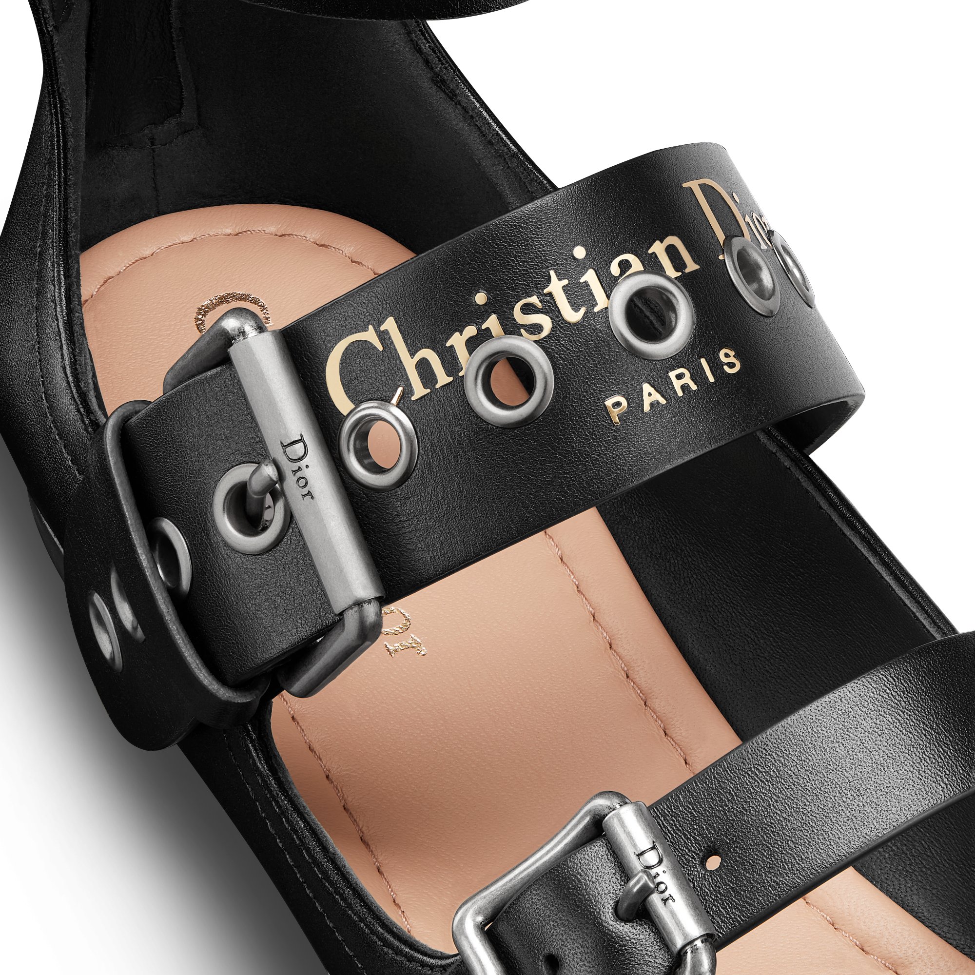 Dior Punk Ballet Flat Black Supple Calfskin | DIOR