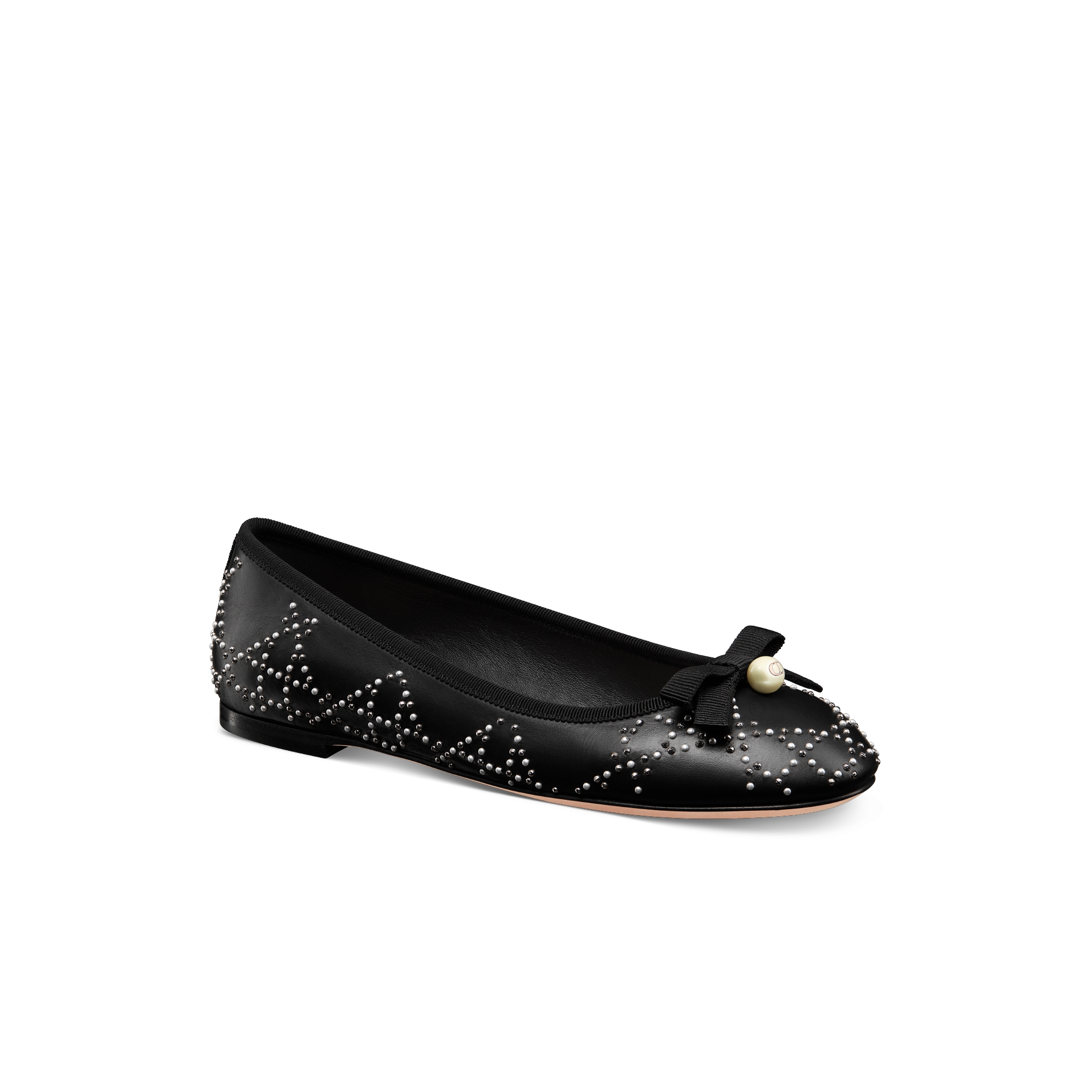 Dior Ballet Ballerina Kalbsleder in Schwarz mit Cannage Motiv aus ...