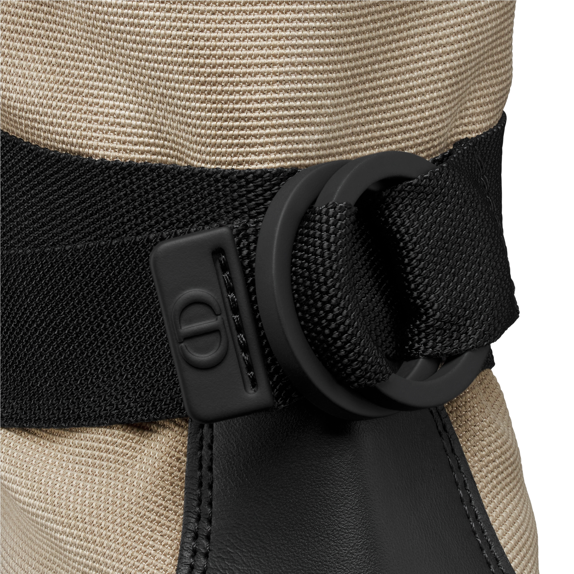 D-Major Boot Warm Taupe Technical Canvas with Black Miss Dior Graffiti ...