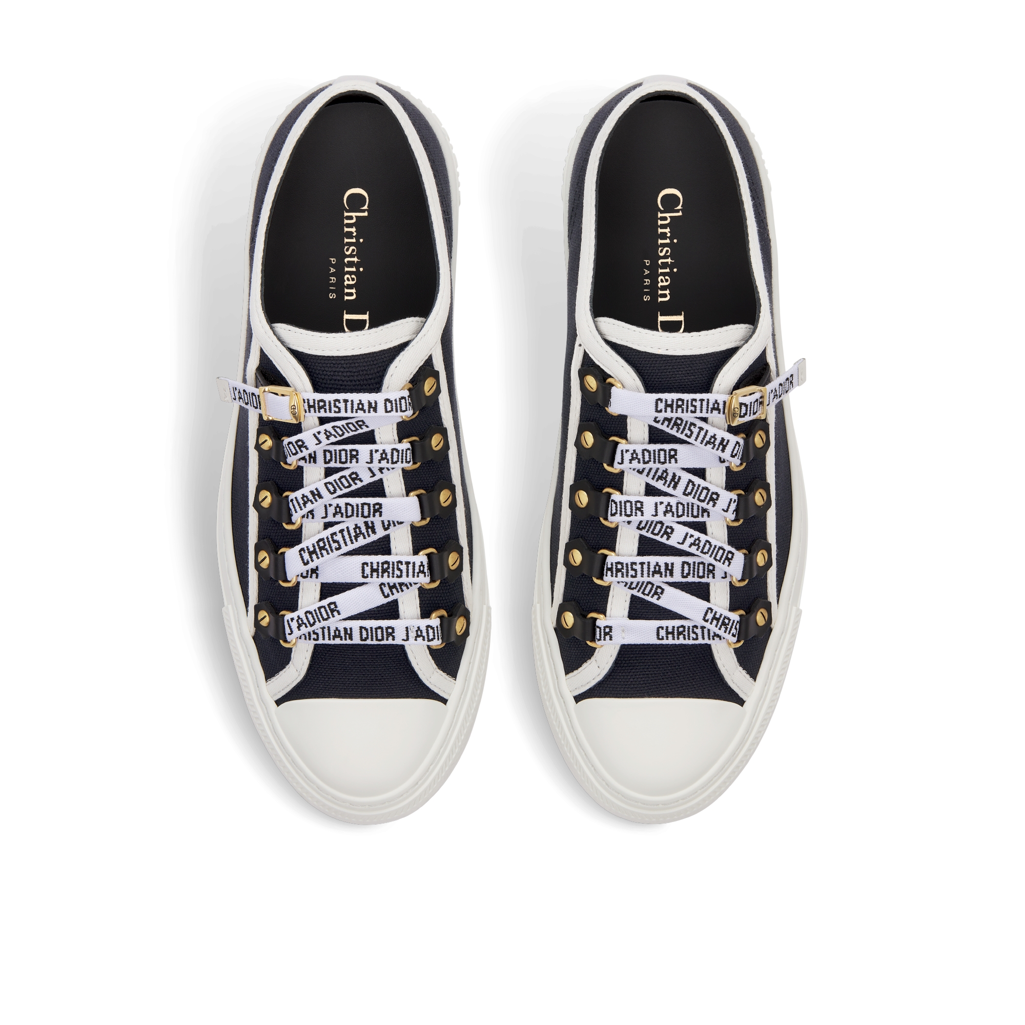 Walk'n'Dior Sneaker Black Cotton Canvas | DIOR