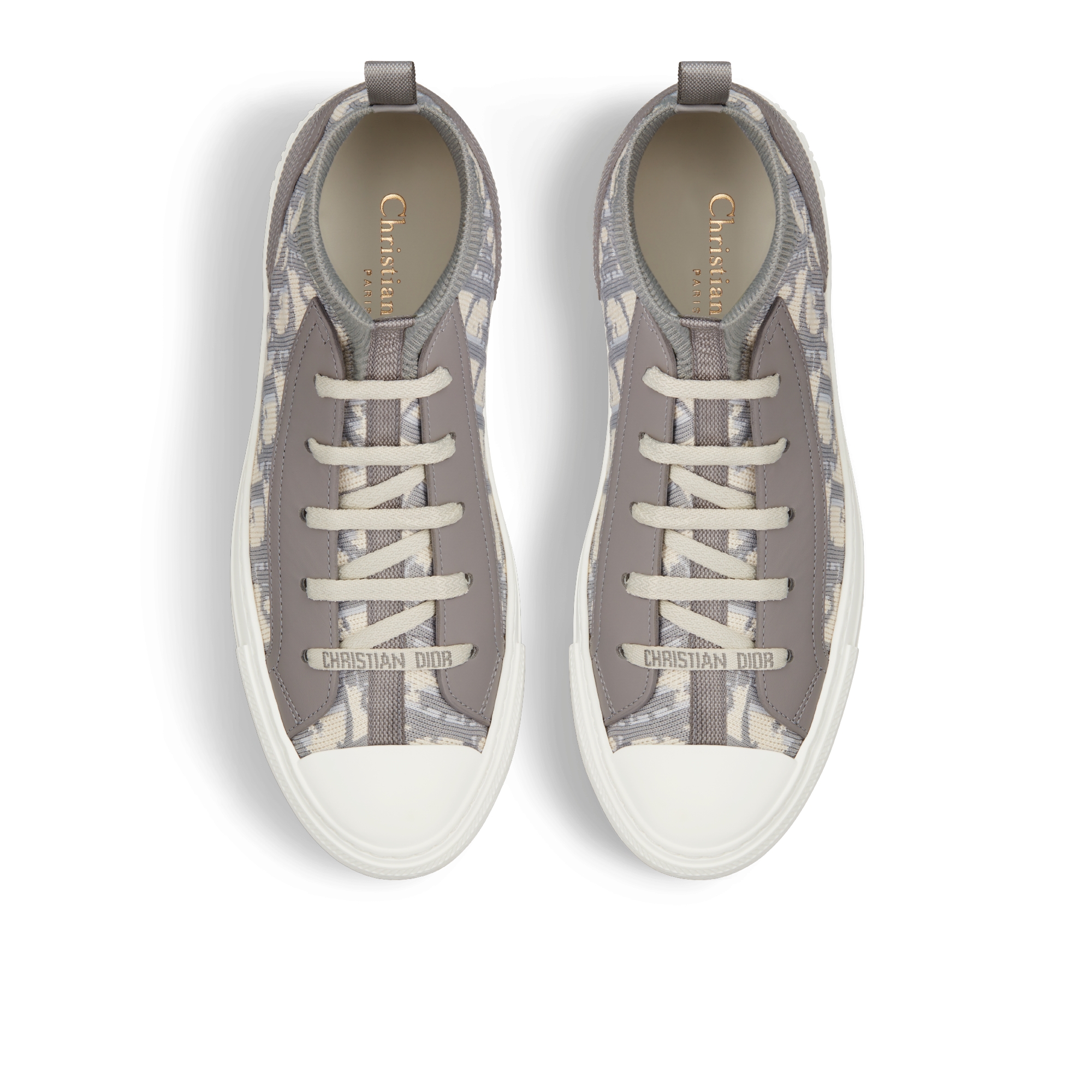 Walk'n'Dior Sneaker Gray Dior Oblique Technical Mesh and Calfskin | DIOR