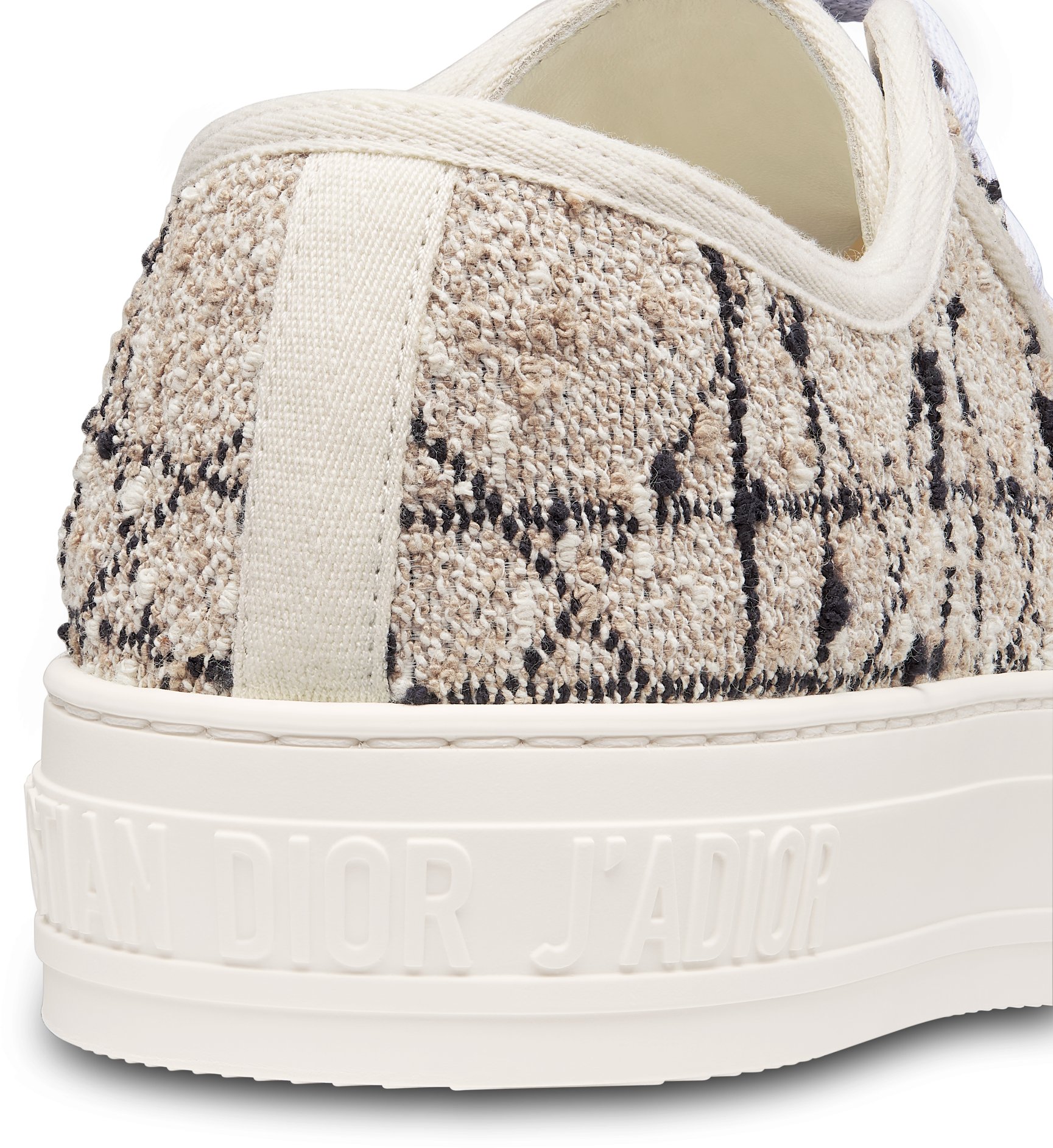 Walk'n'Dior Sneaker Beige and Black Cannage Tweed | DIOR