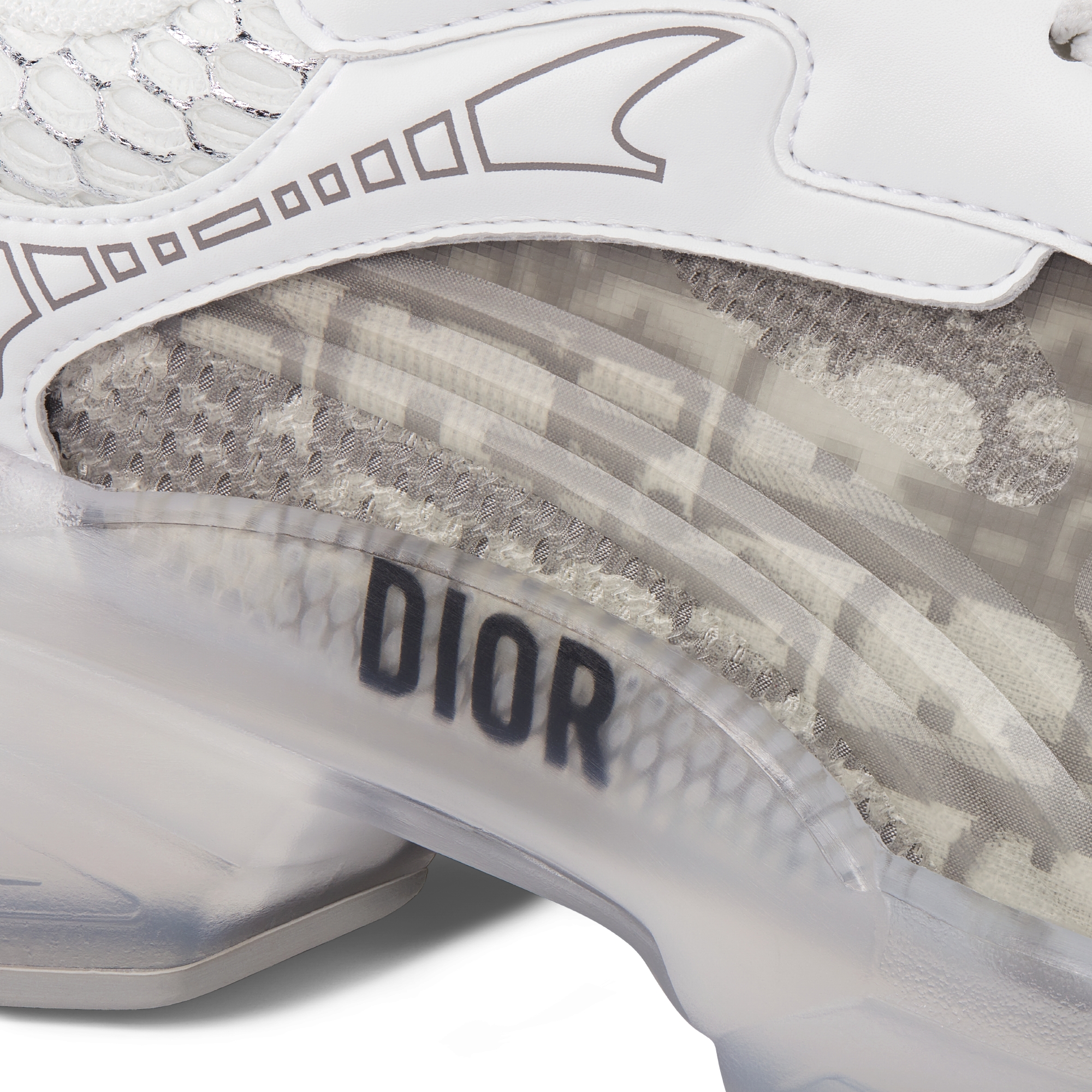 Dior Vibe Sneaker Gray Dior Oblique Technical Fabric and Transparent ...