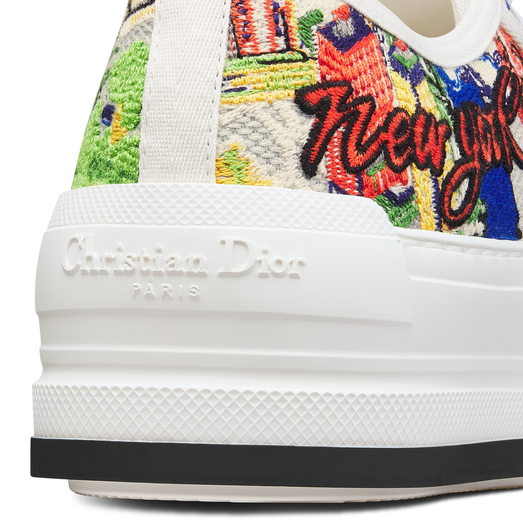 Dior Souvenir Walk'n'Dior Platform Sneaker Multicolor Embroidered ...