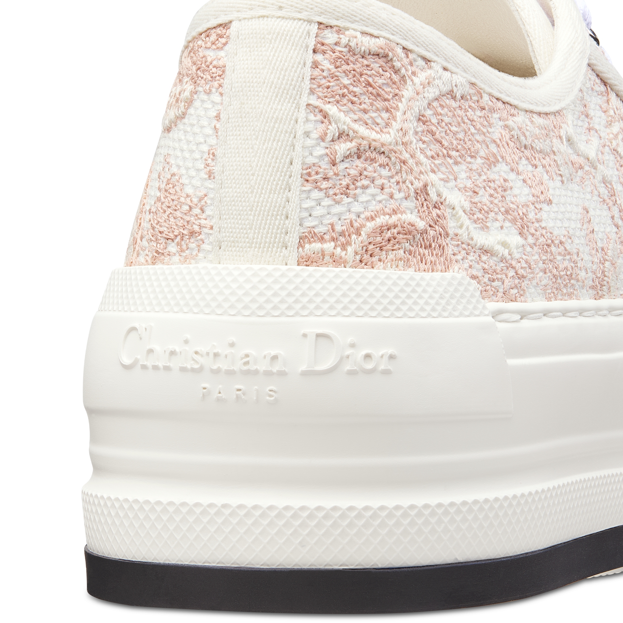Dioriviera Walk'n'Dior Platform Sneaker White and Deep Pink Toile de ...