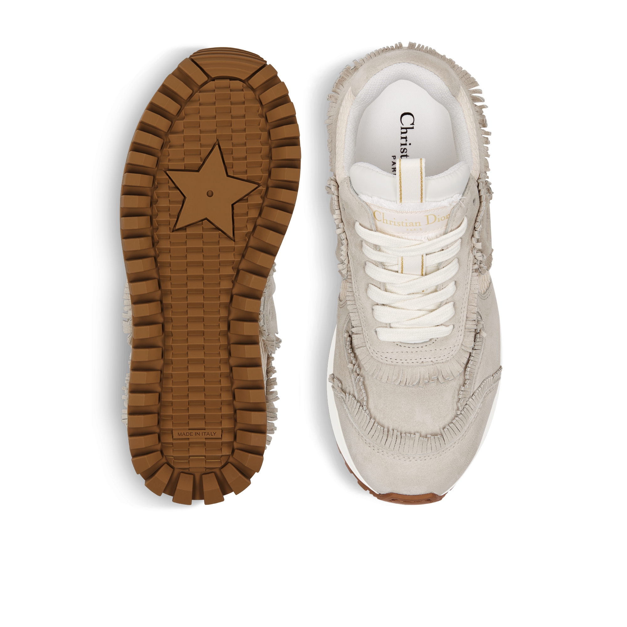 Sneaker C'est Dior Ante y malla color crudo | DIOR