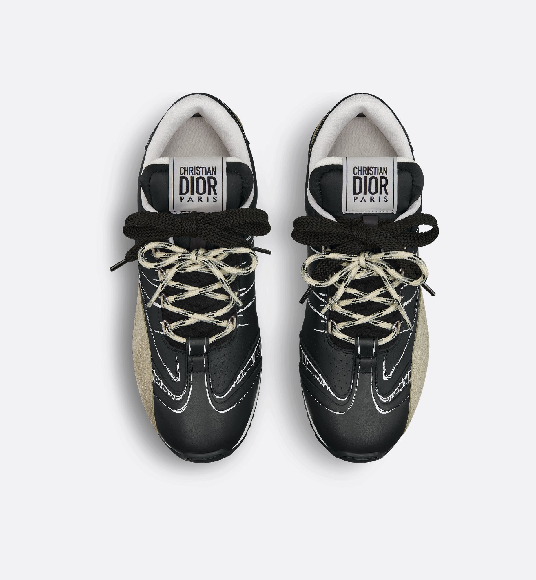 D-Sketch Sneaker Black Nylon and Calfskin | DIOR D-Sketch Sneaker Black Nylon and Calfskin | DIOR