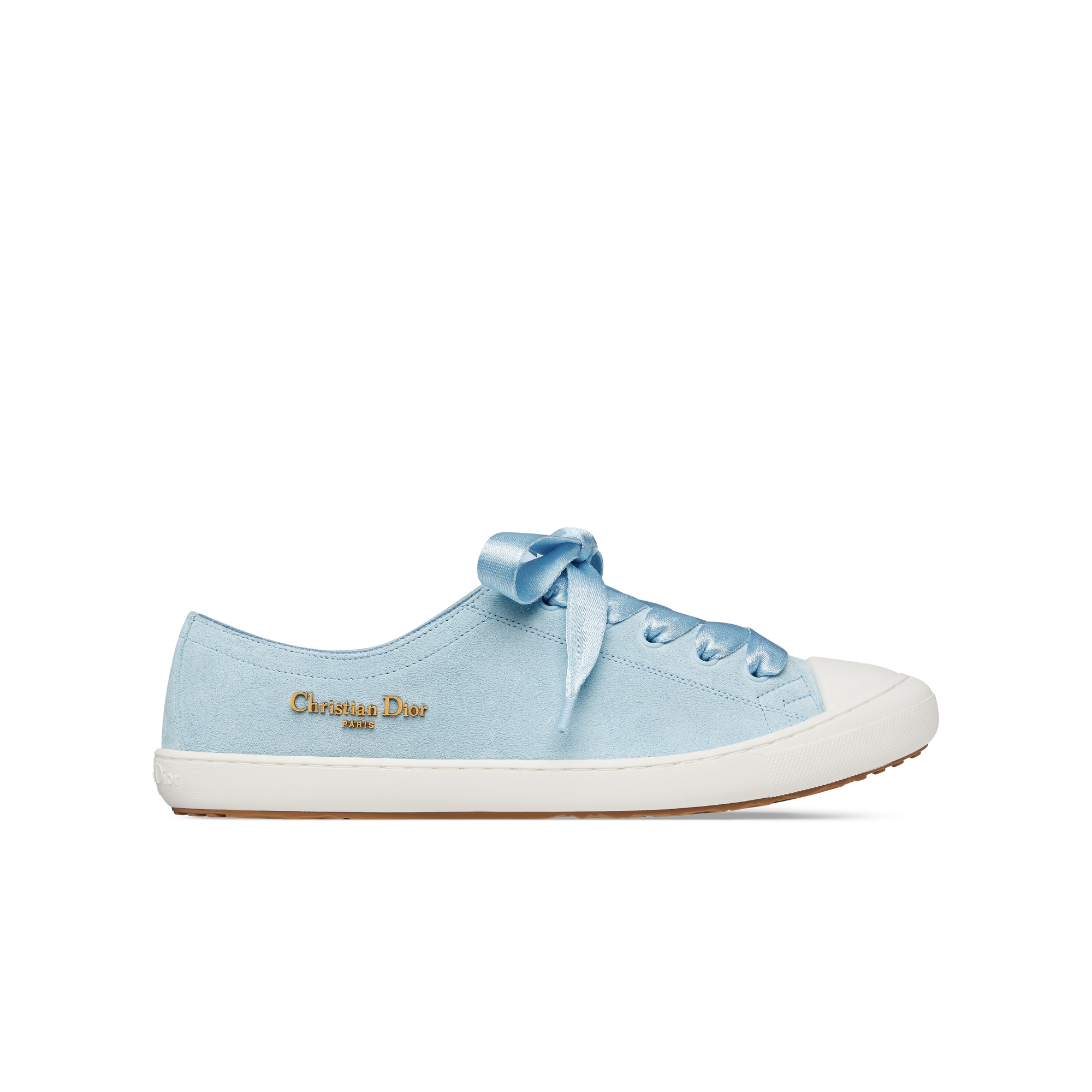 Dior Lucky Sneaker Sky Blue Suede Calfskin | DIOR