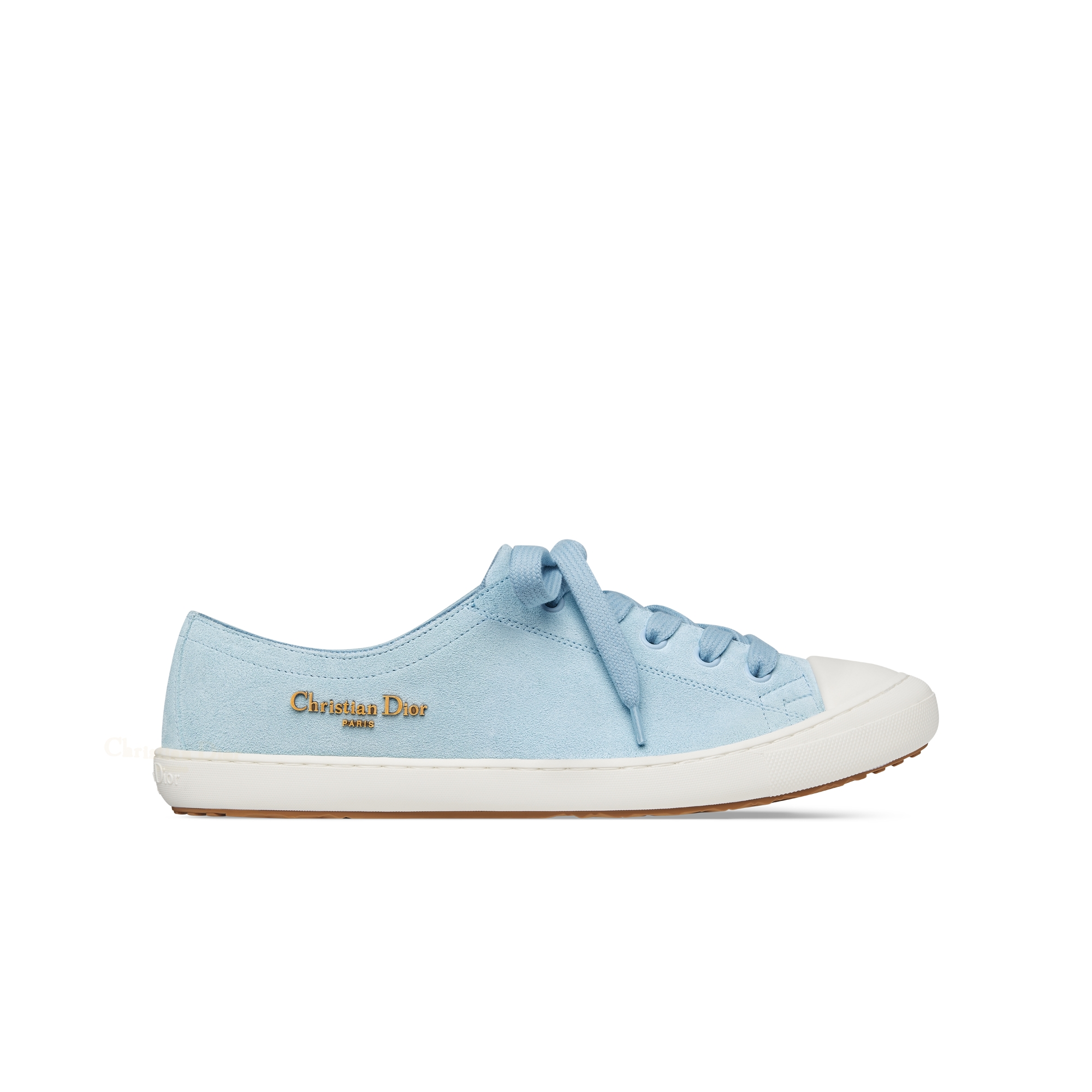 Dior Lucky Sneaker Sky Blue Suede Calfskin | DIOR
