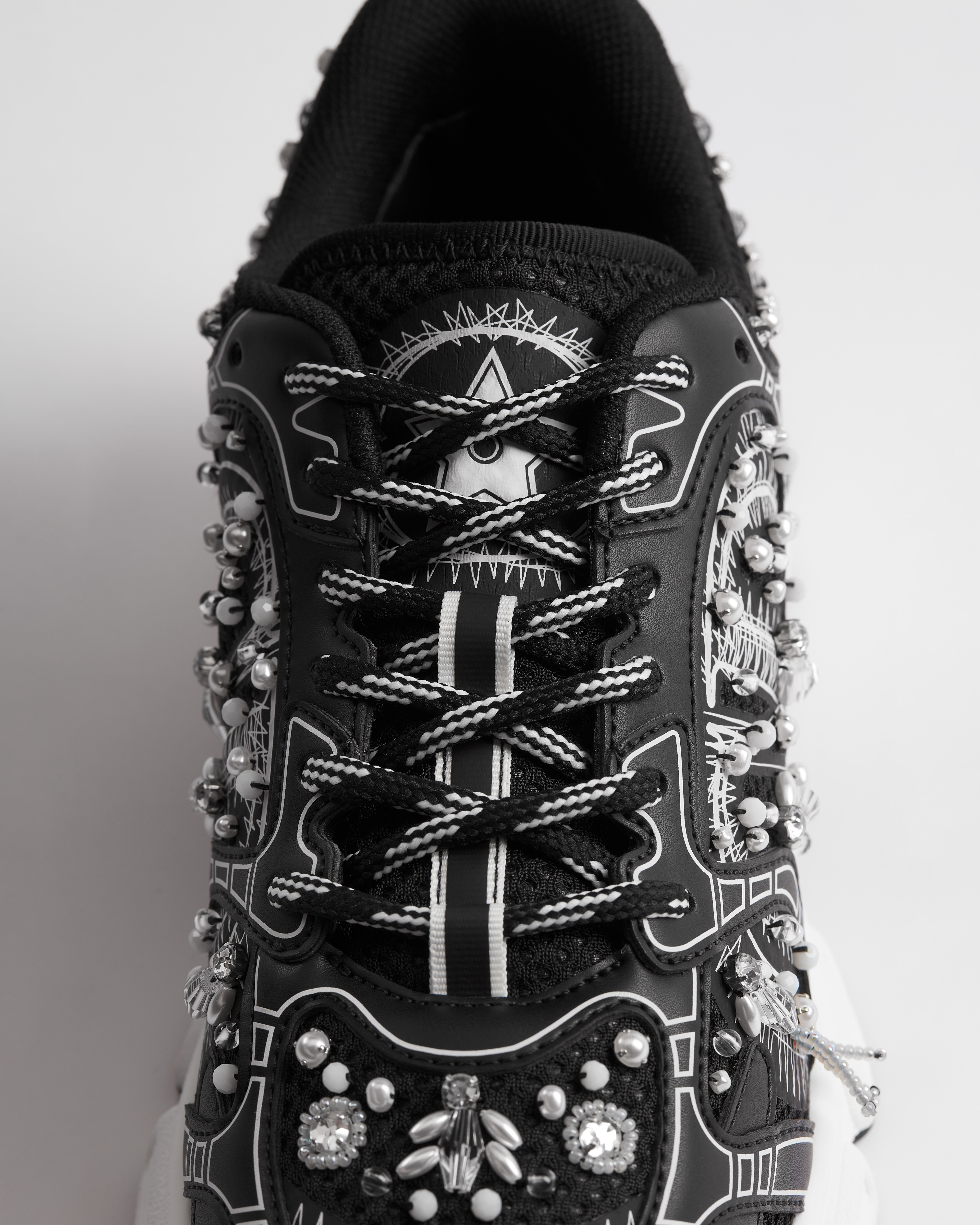 Dior Chrono Sneaker Black Mesh and Black Leather-Effect Panels with ...