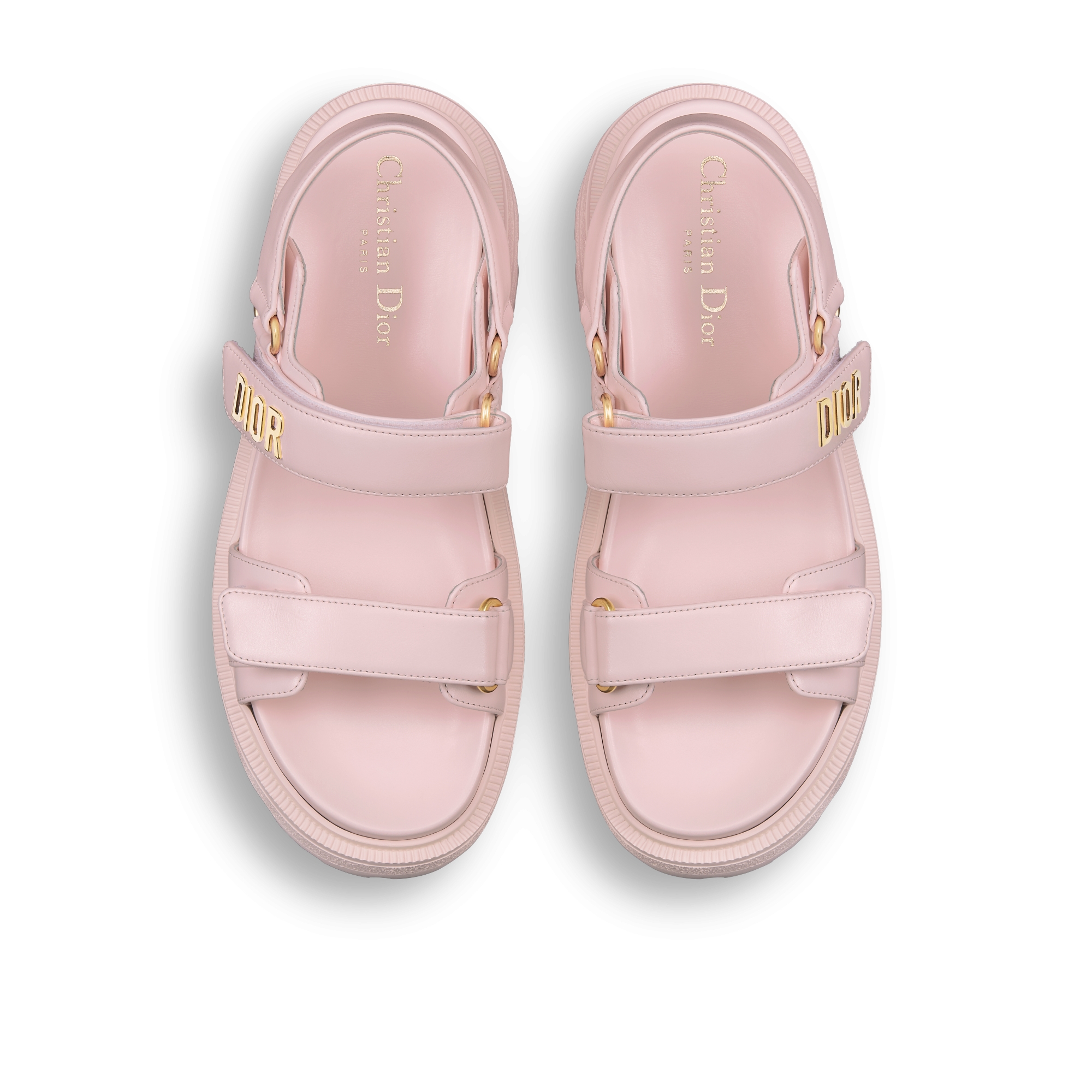 Dioract Platform Sandal Pale Pink Lambskin | DIOR