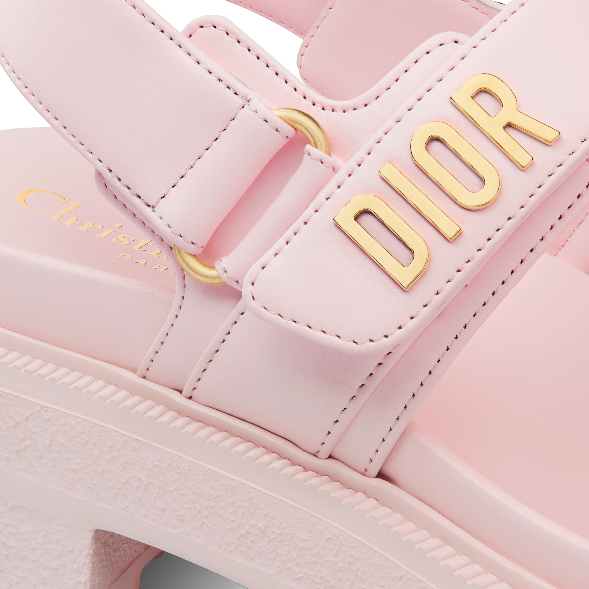 Dioract Platform Sandal Pale Pink Lambskin | DIOR