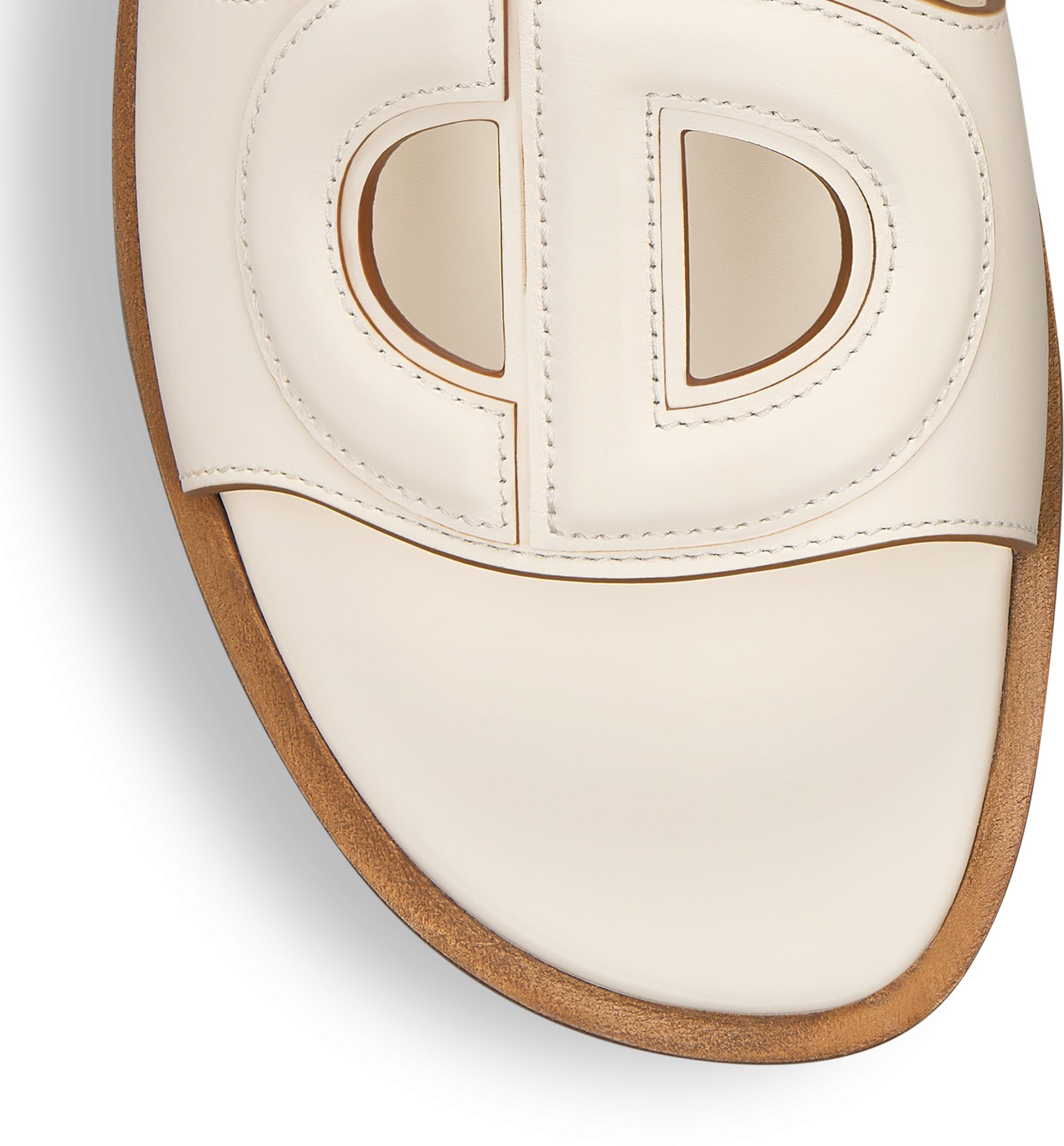 D-Club Slide White Calfskin | DIOR