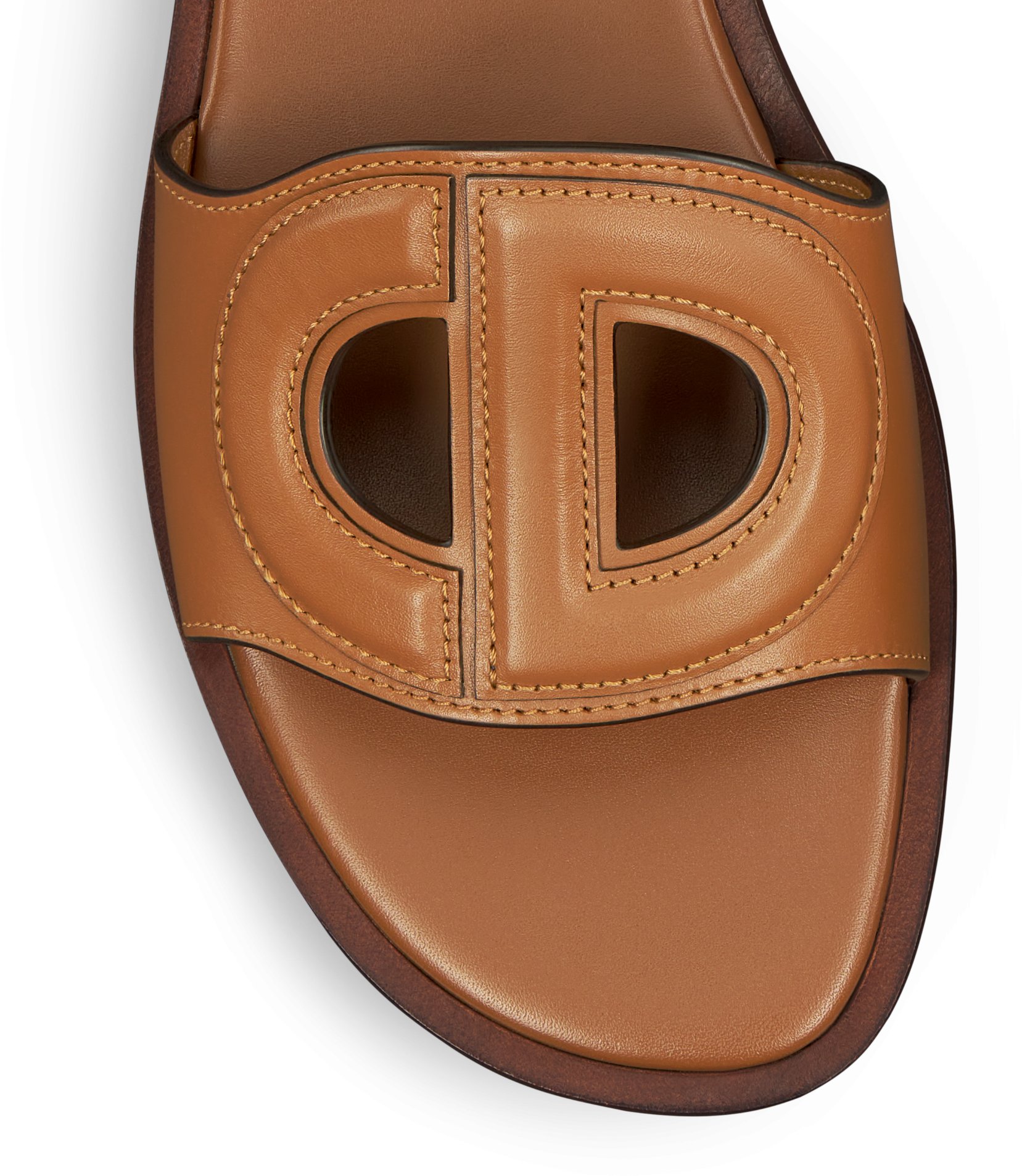 Sandalo D-Club Pelle di vitello color cammello | DIOR