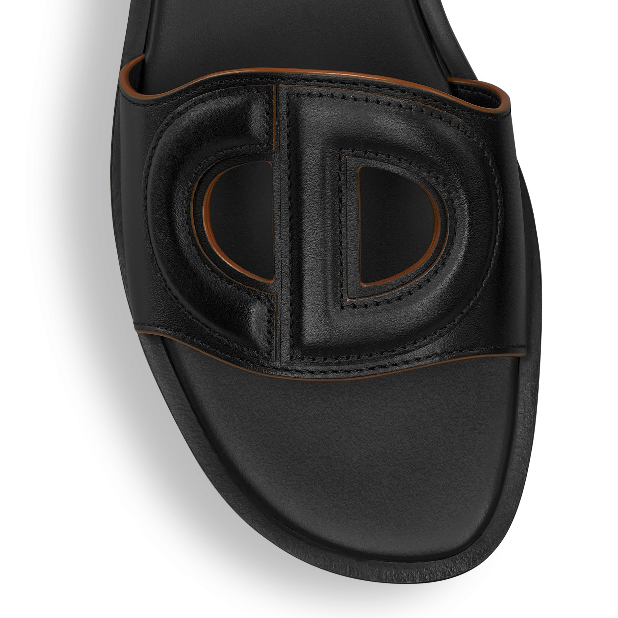 D-Club Slide Black Calfskin | DIOR