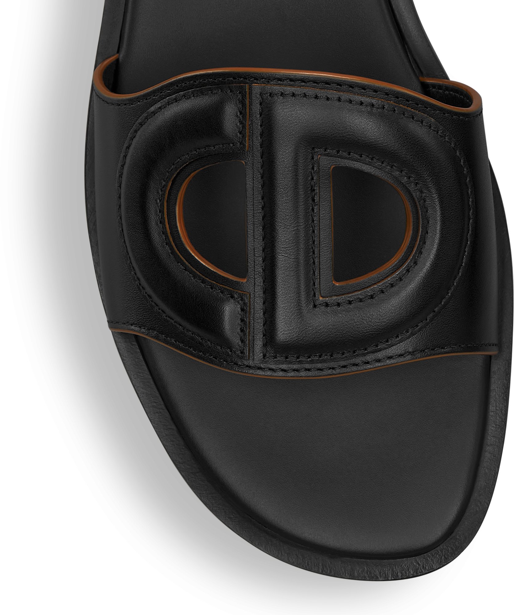 Sandalo D-Club Pelle di vitello nera | DIOR