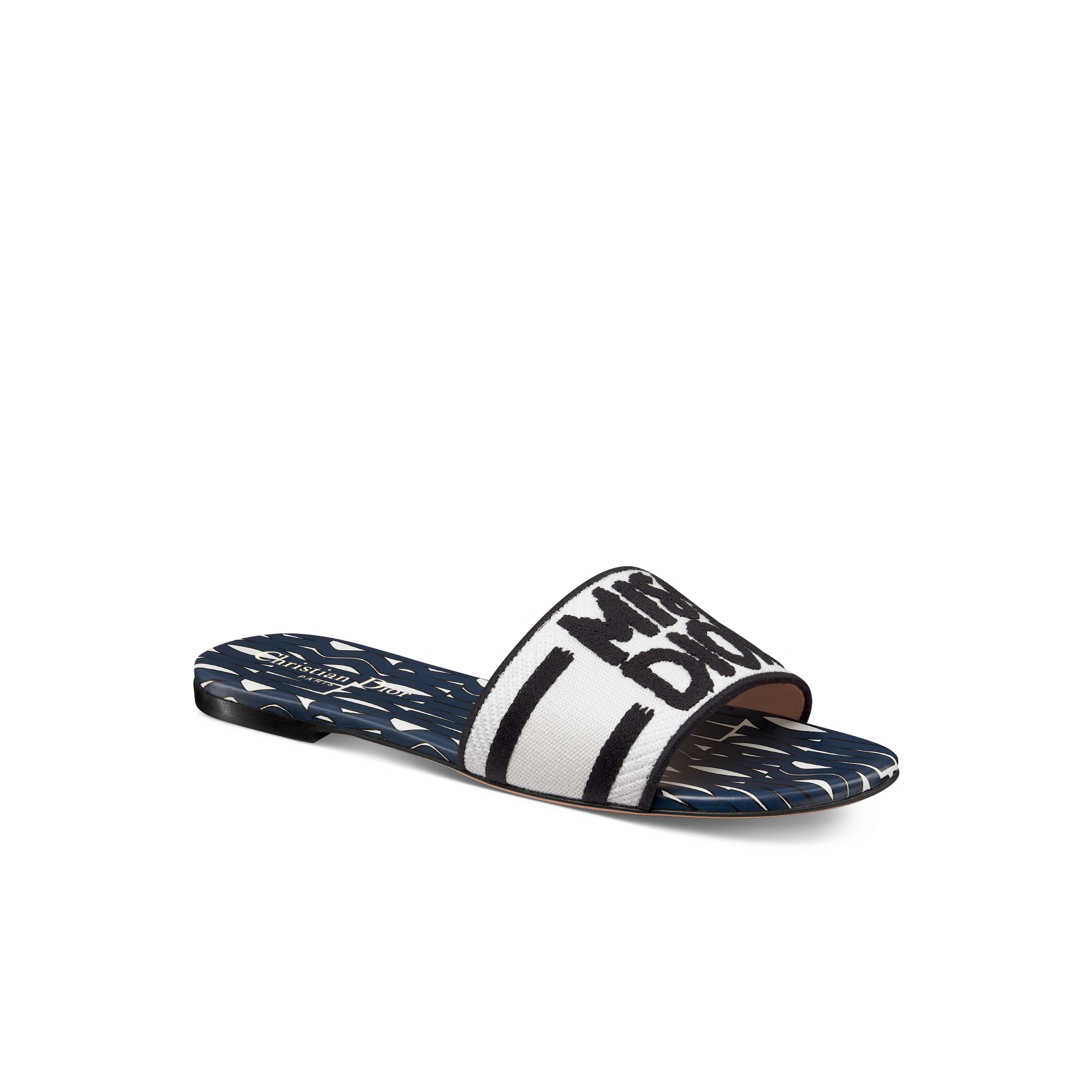 Small Dior Book Tote Blue Miss Dior Allover Embroidered Denim and ...