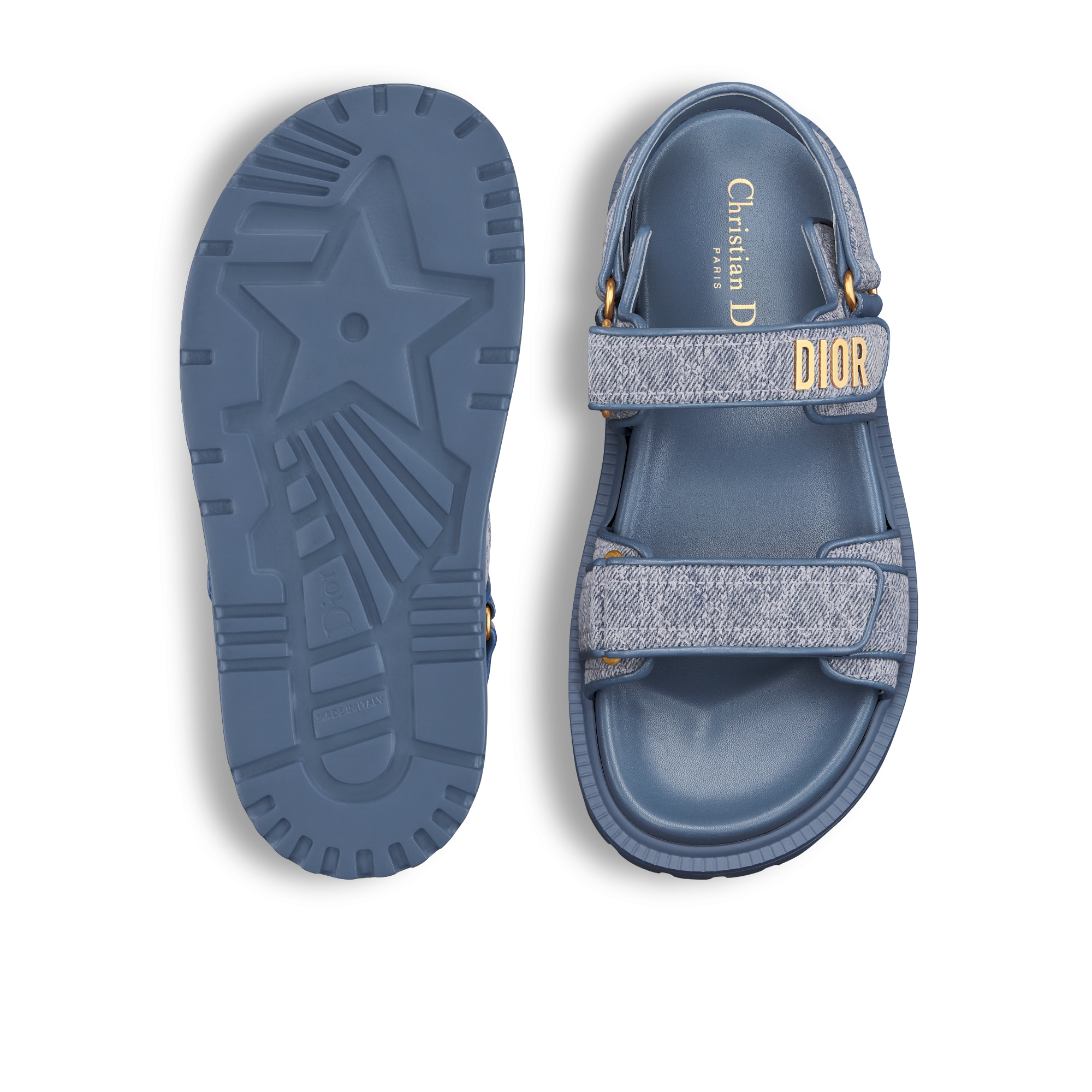 Sandalo Dioract Denim Cannage blu | DIOR