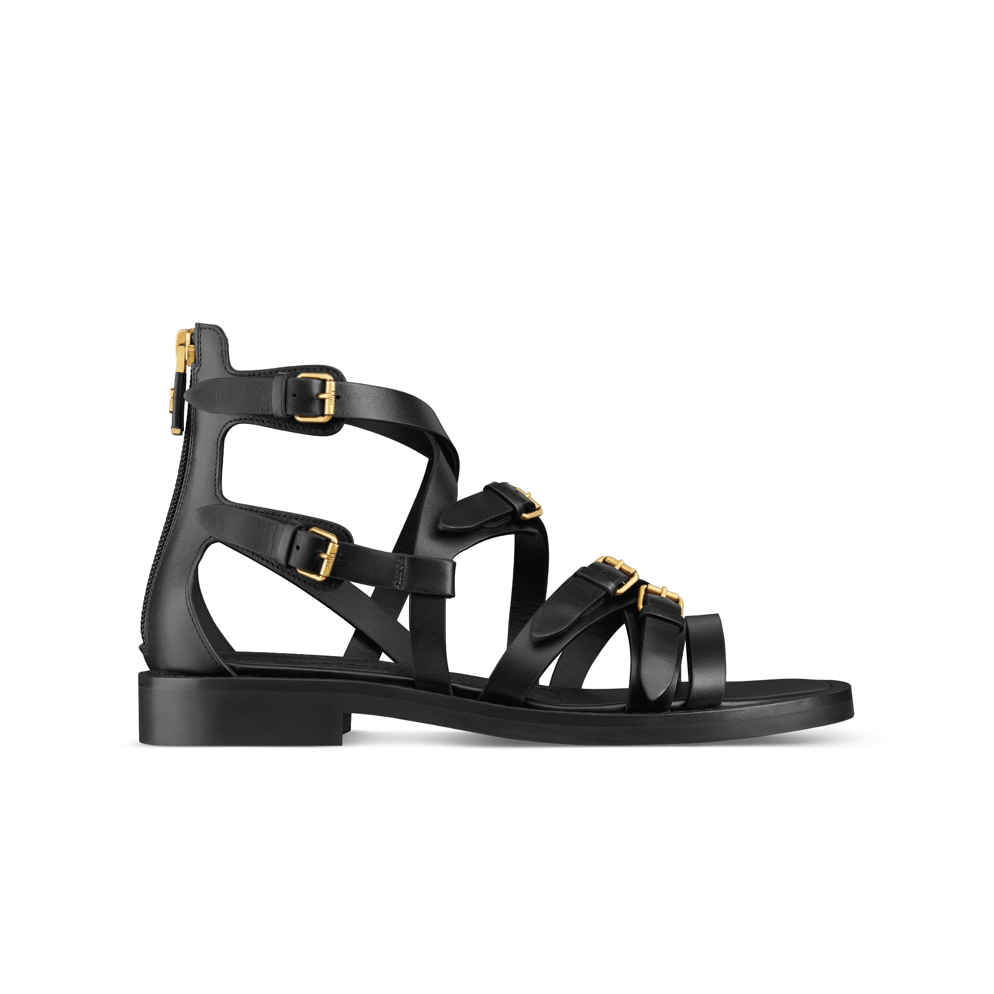 L'Amazone Dior Sandal Black Calfskin | DIOR