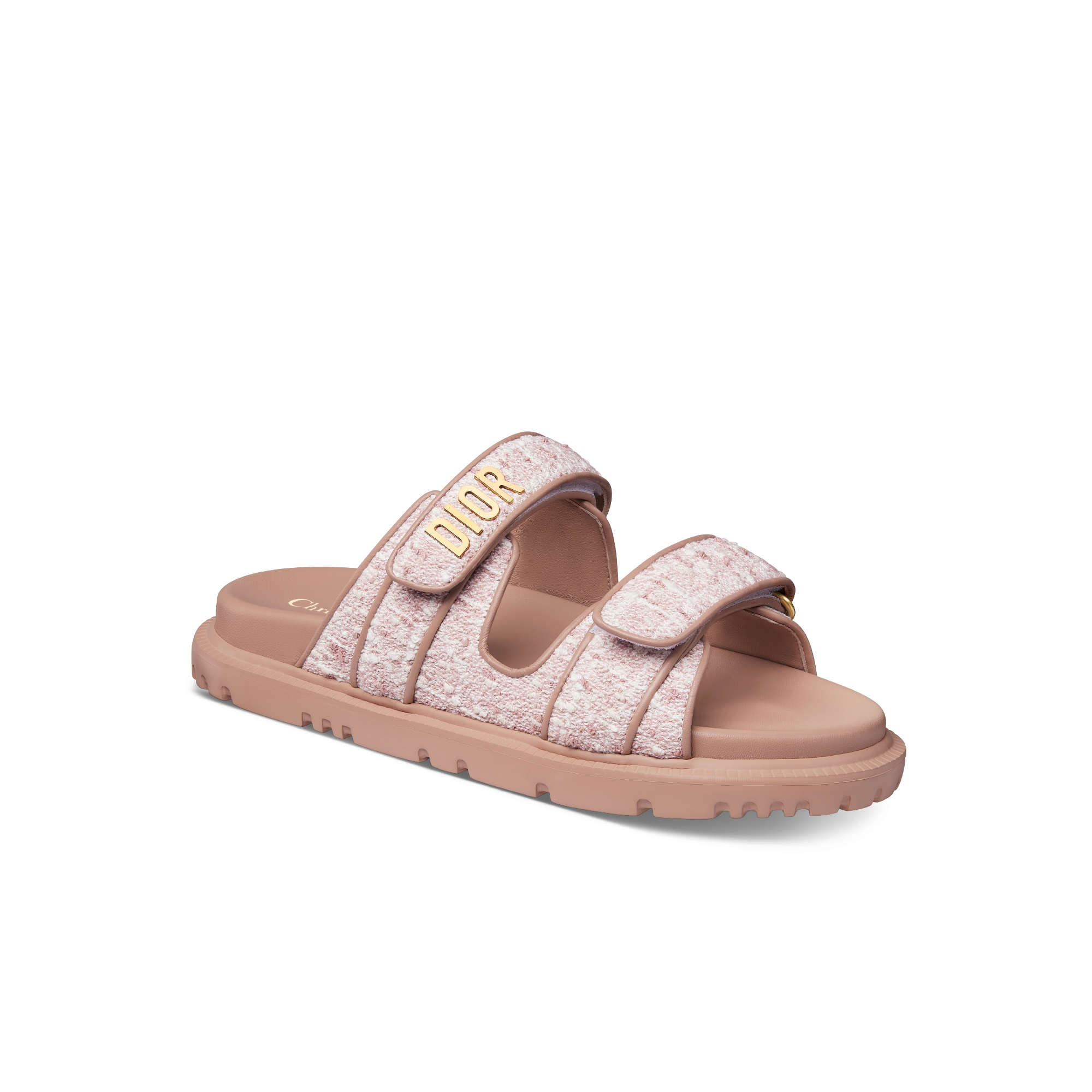 Dioract Slide Rose des Vents Cannage Tweed | DIOR