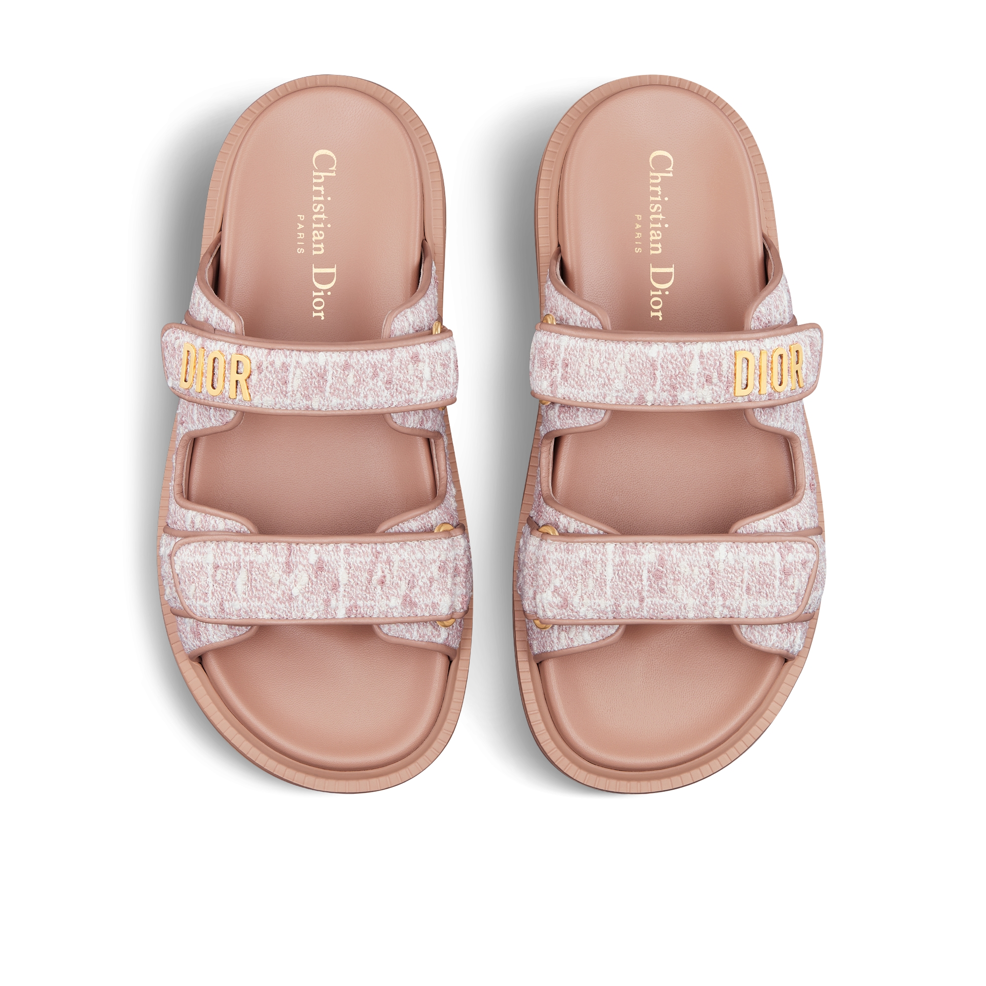 Dioract Slide Rose des Vents Cannage Tweed | DIOR