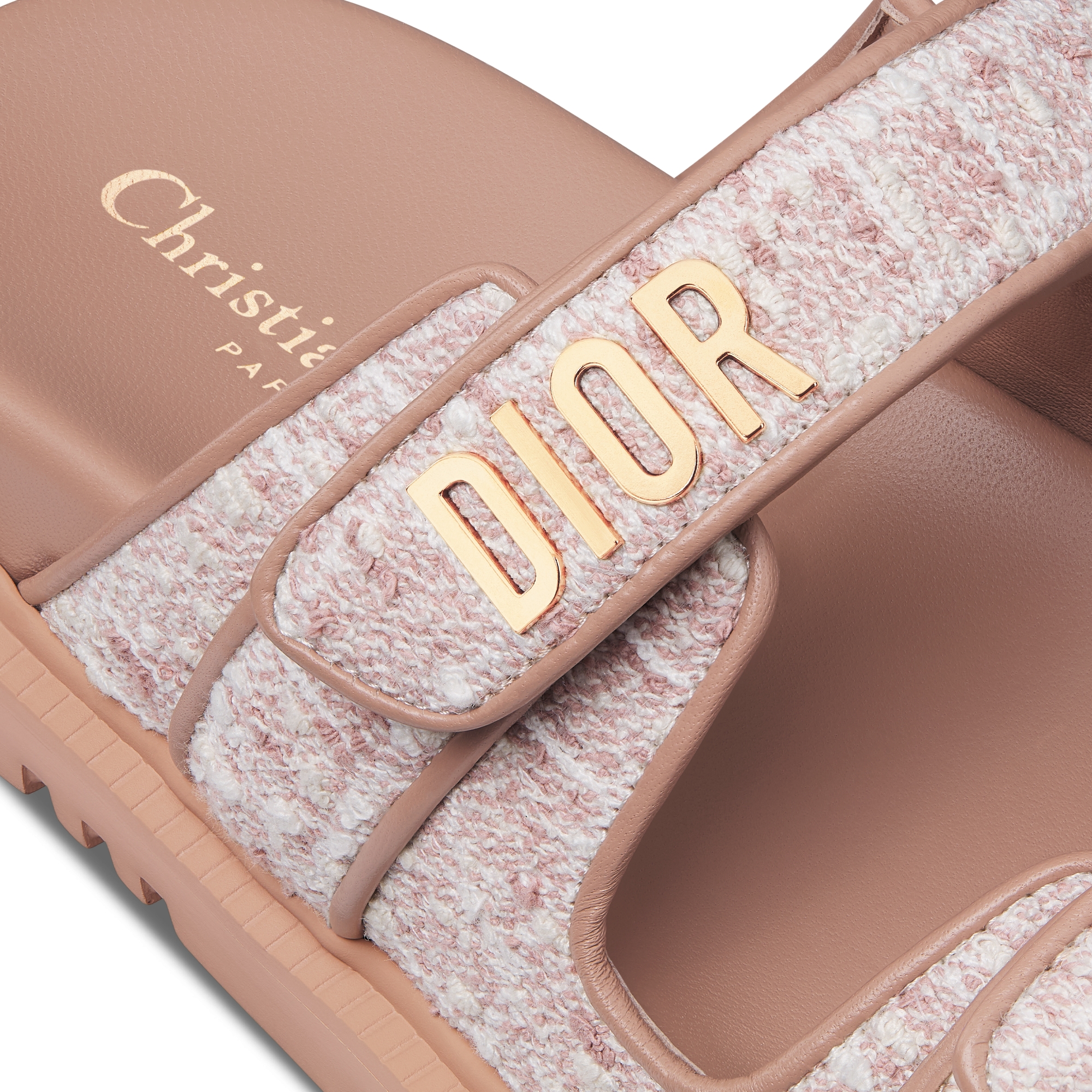 Sandalo Dioract Tweed Cannage color rose des vents | DIOR