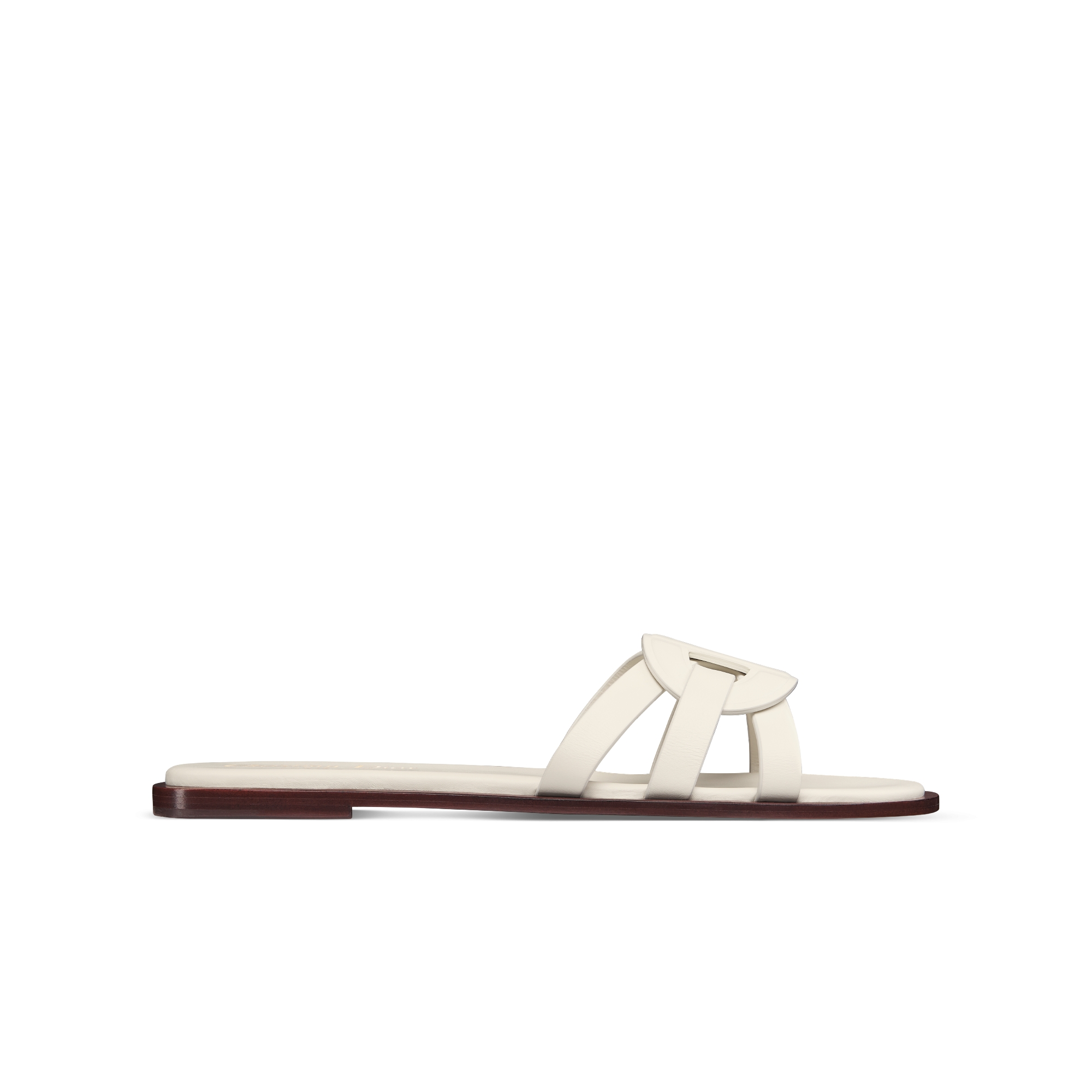 D-Club Slide White Calfskin | DIOR