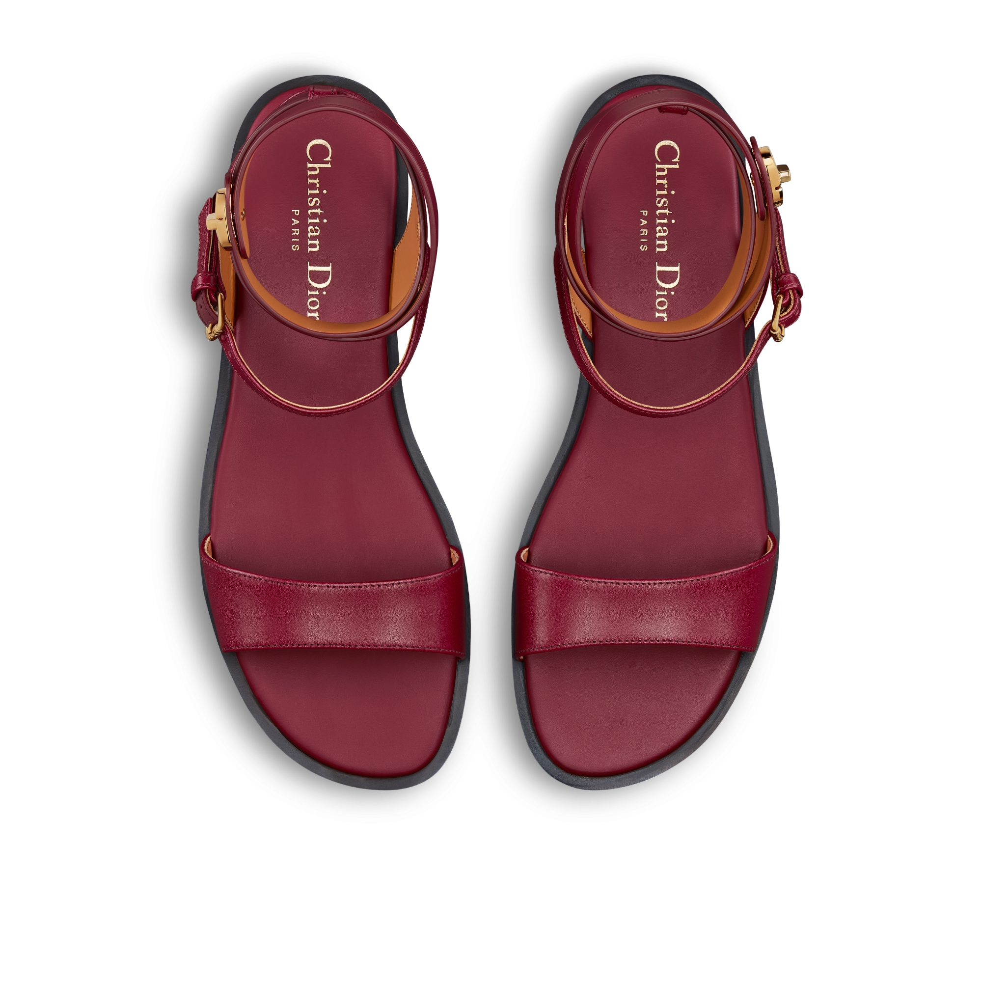 30 Montaigne Sandal Ruby Red Calfskin | DIOR