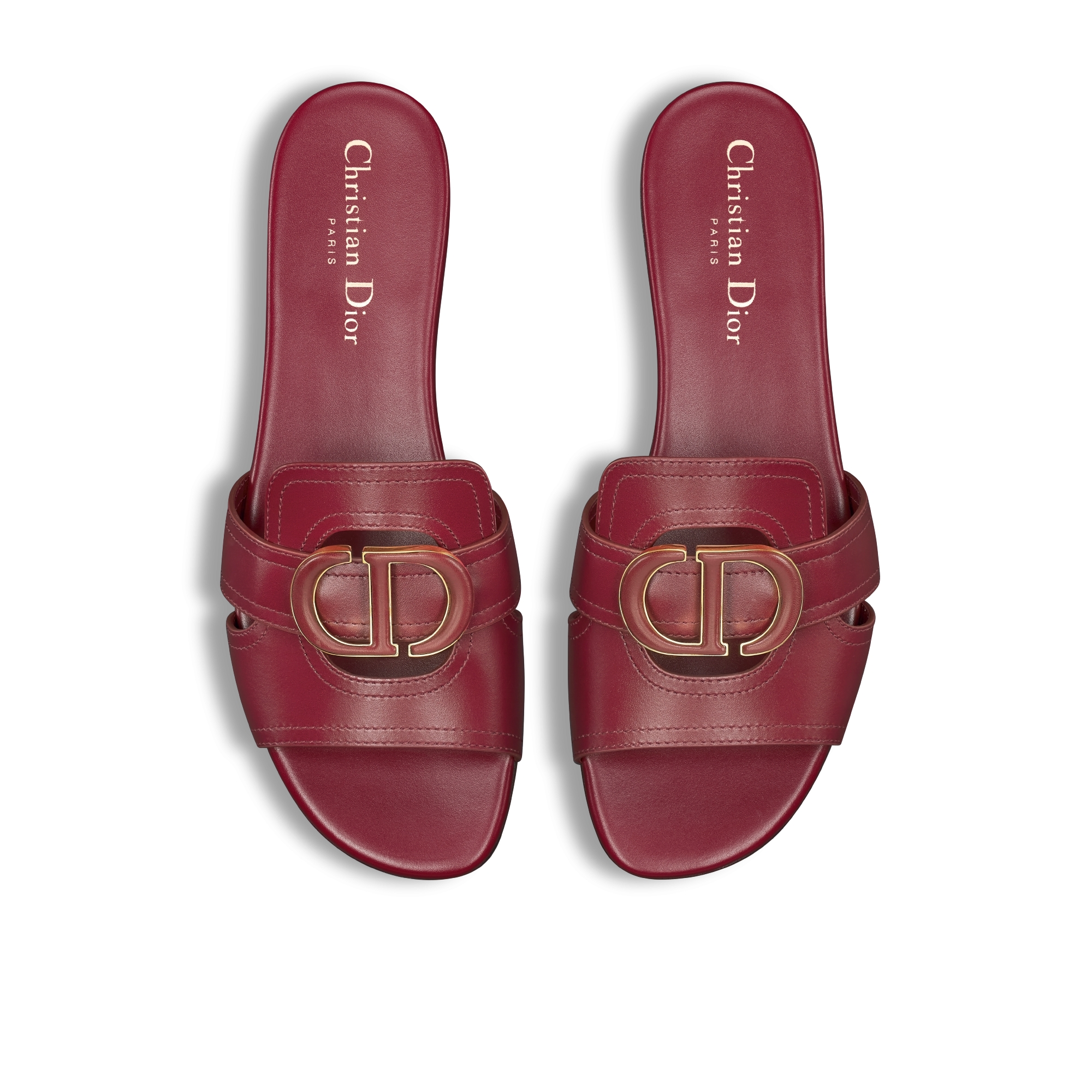 30 Montaigne Slide Ruby Red Calfskin | DIOR