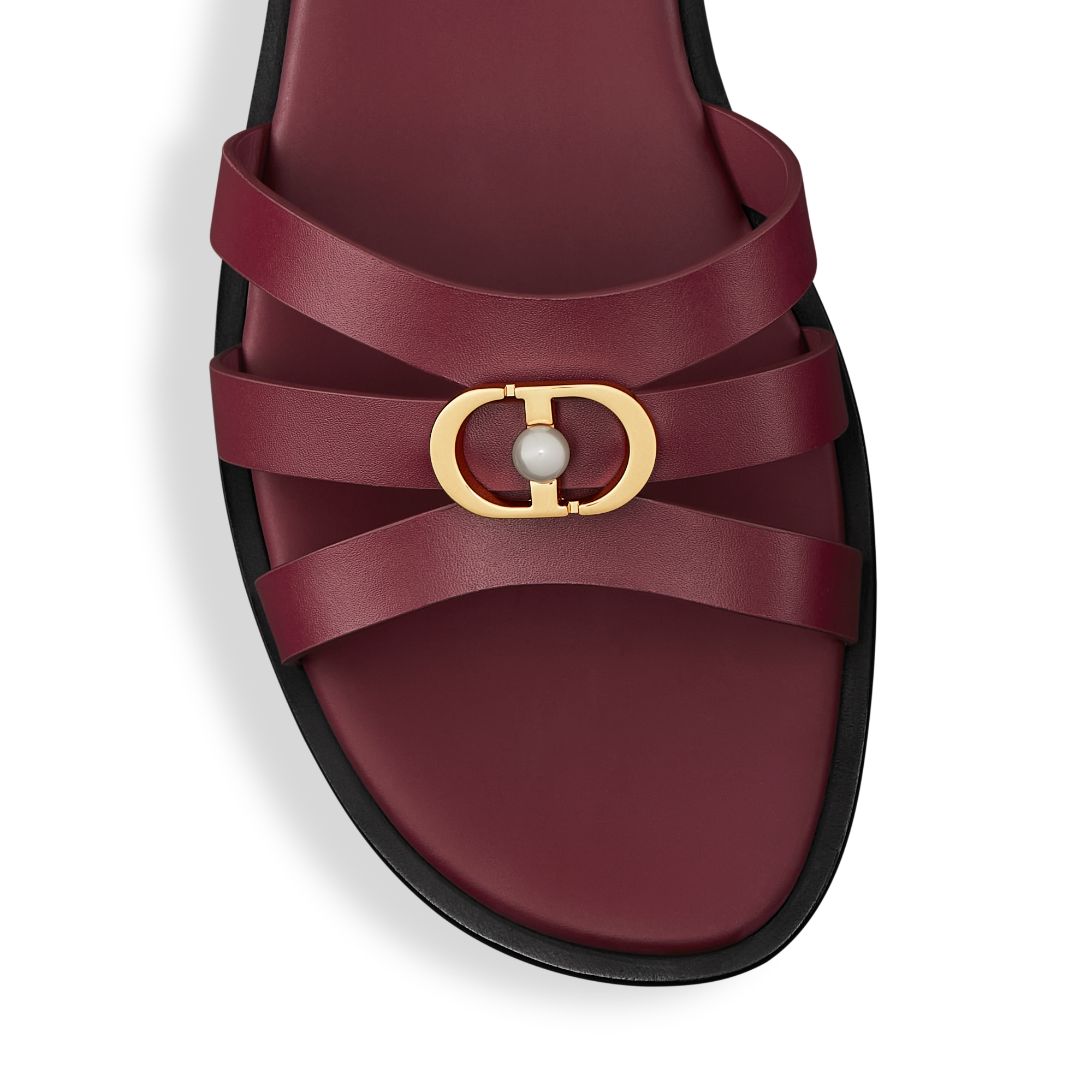 30M Slide Deep Burgundy Calfskin | DIOR