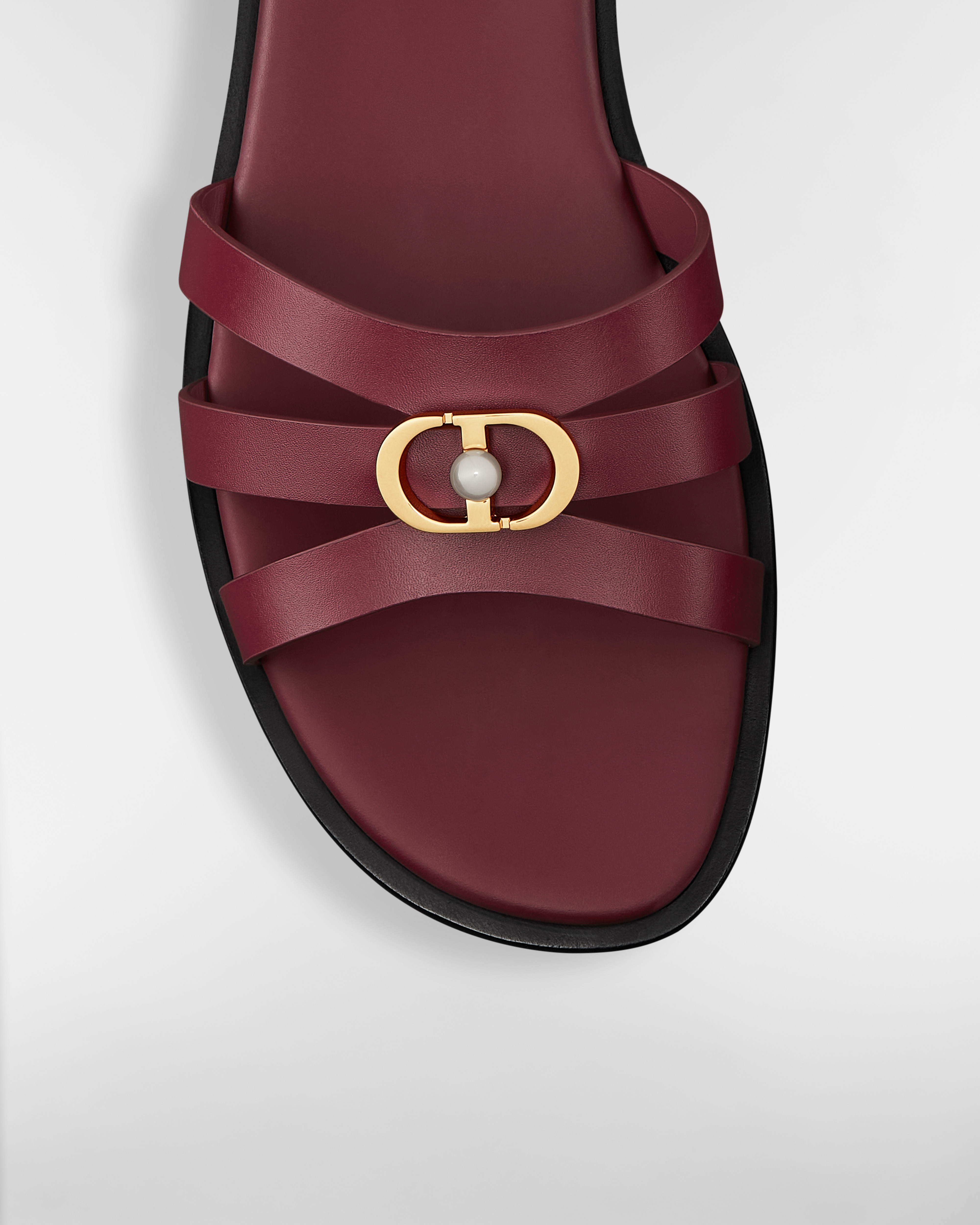 30M Slide Deep Burgundy Calfskin | DIOR