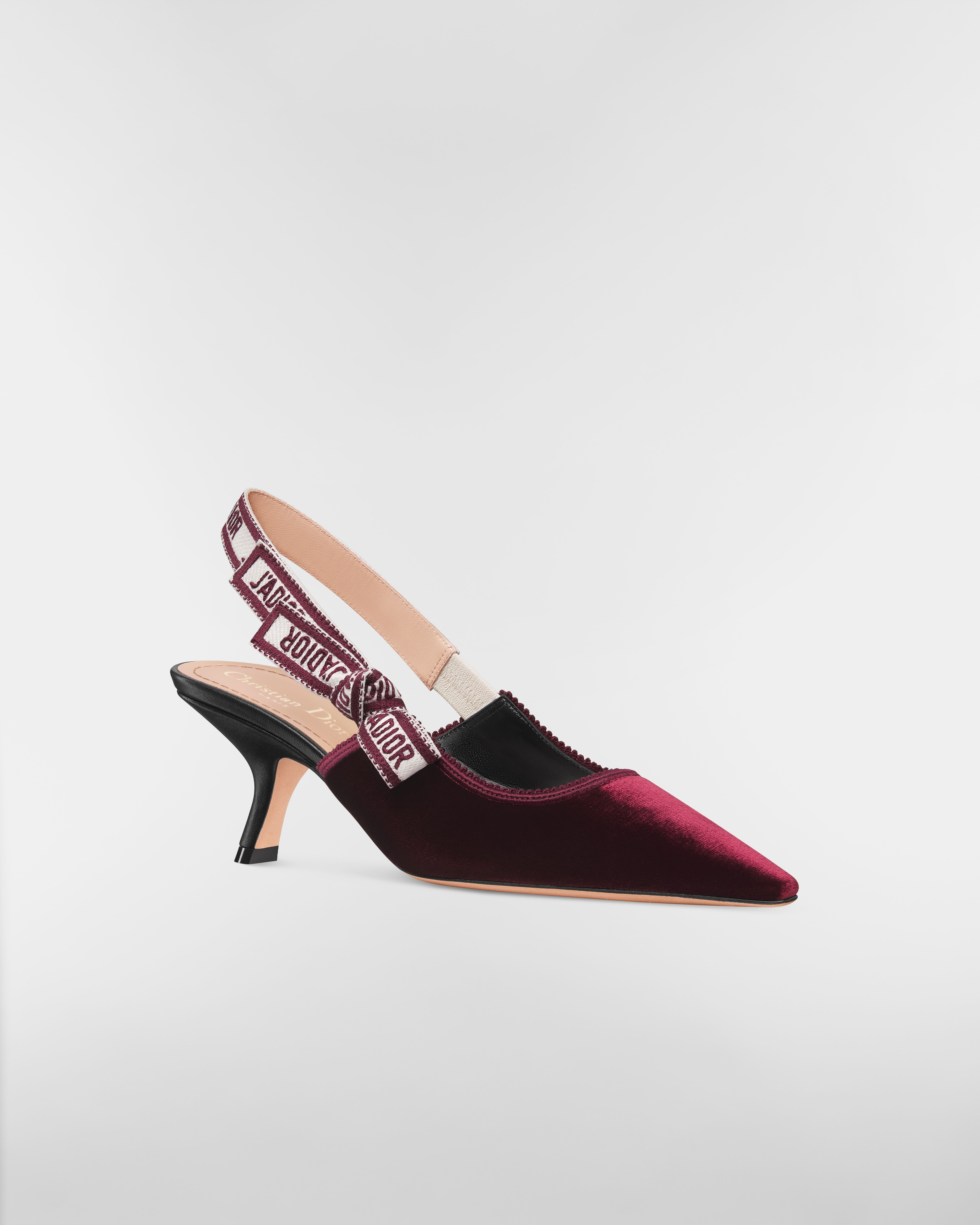 J'Adior Slingback Pump Scarlet Red Velvet | DIOR