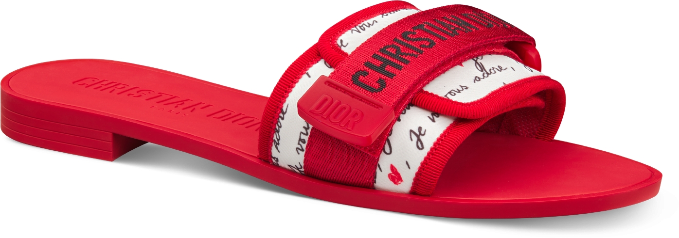 Dioramour Dio(r)evolution Slide White Technical Fabric with Black and ...