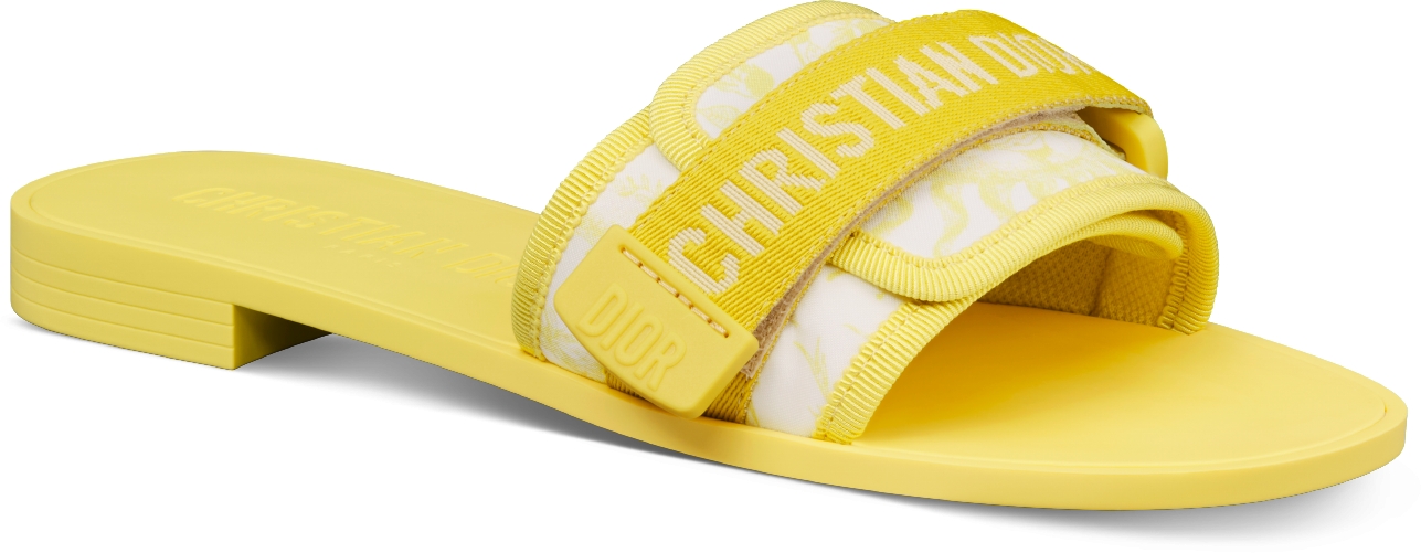 Dioriviera Dio(r)evolution Slide Technical Fabric with Lemon Yellow ...