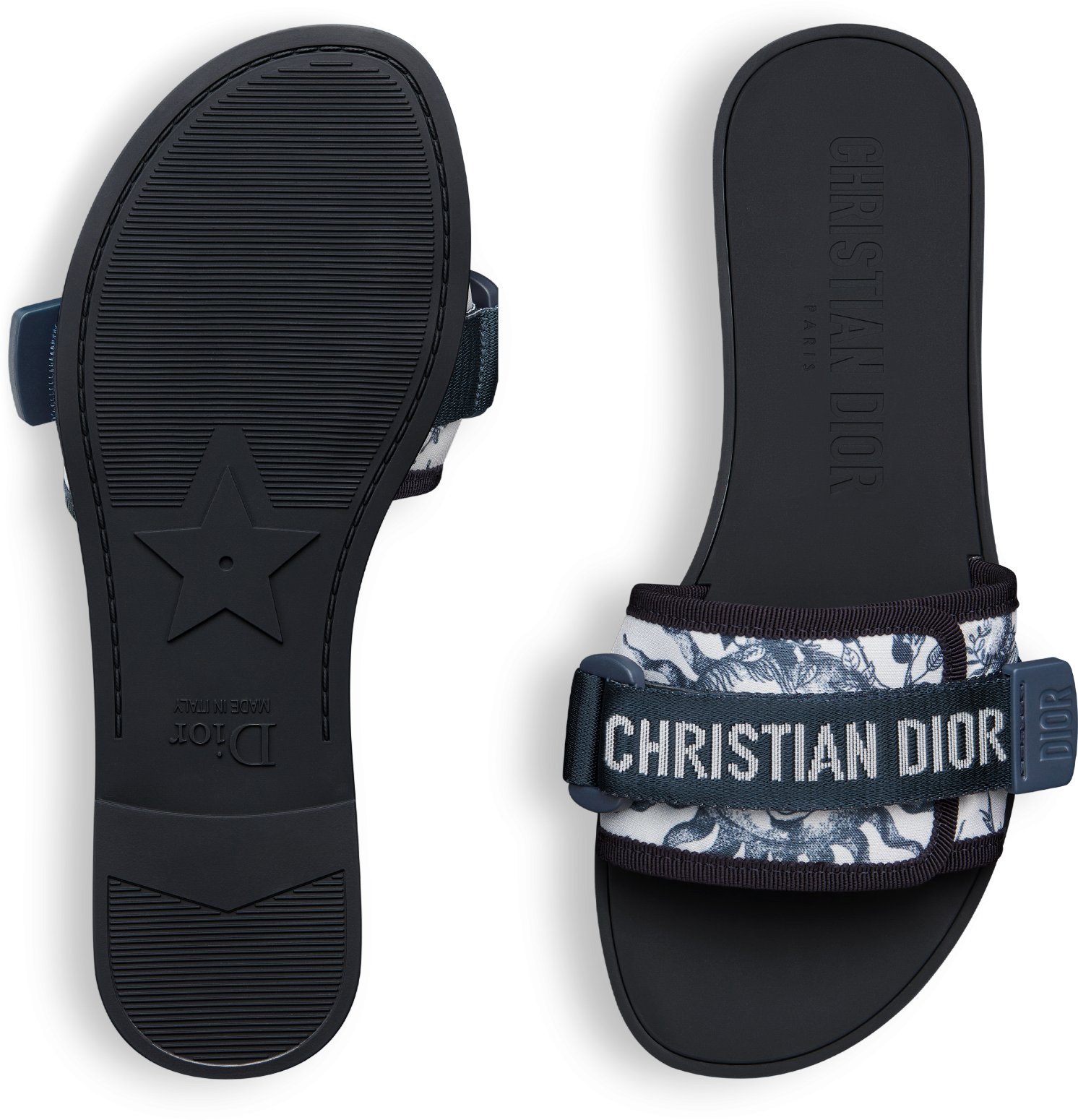 Dioriviera Dio(r)evolution Slide Technical Fabric with Deep Blue Toile ...