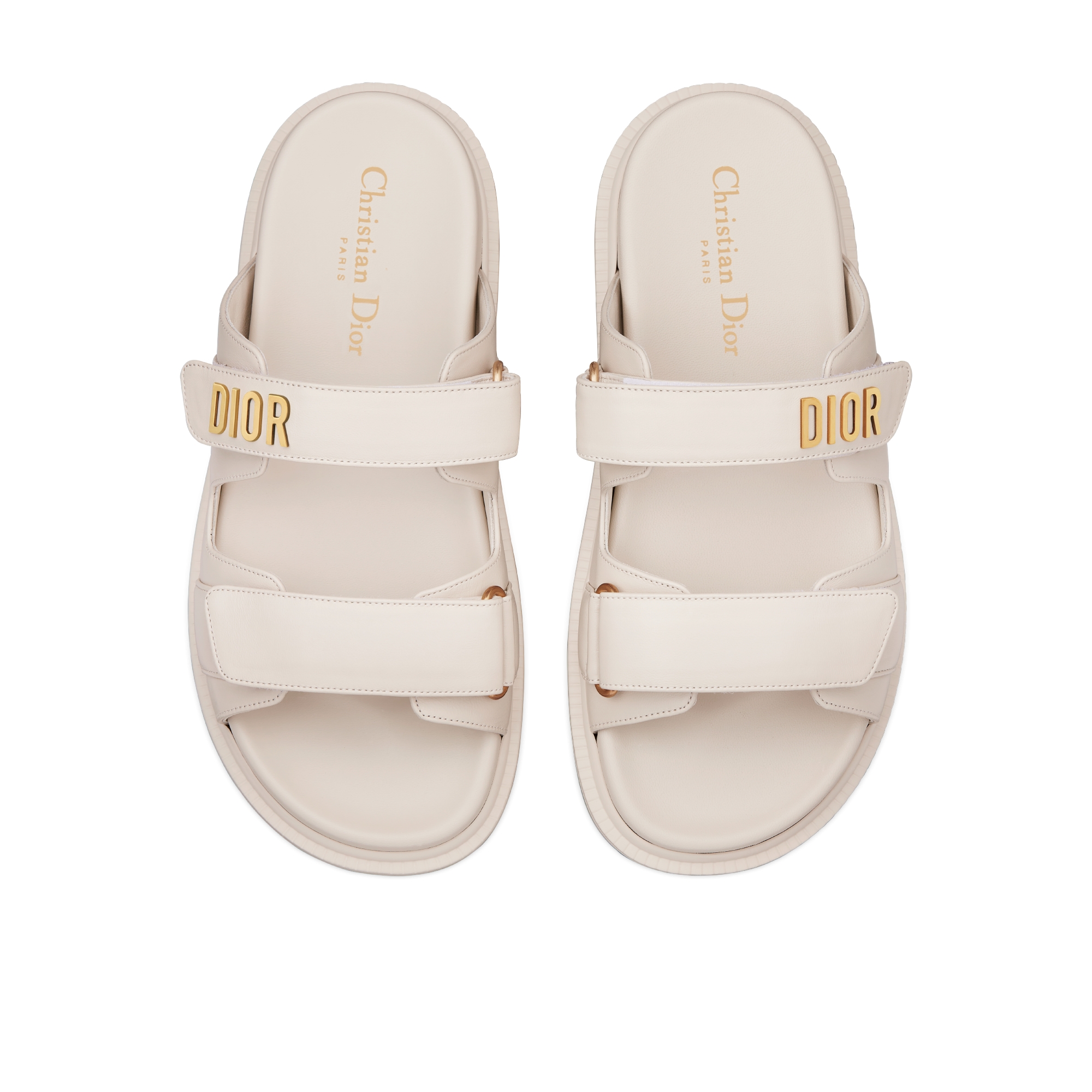 Dioract Slide White Lambskin | DIOR