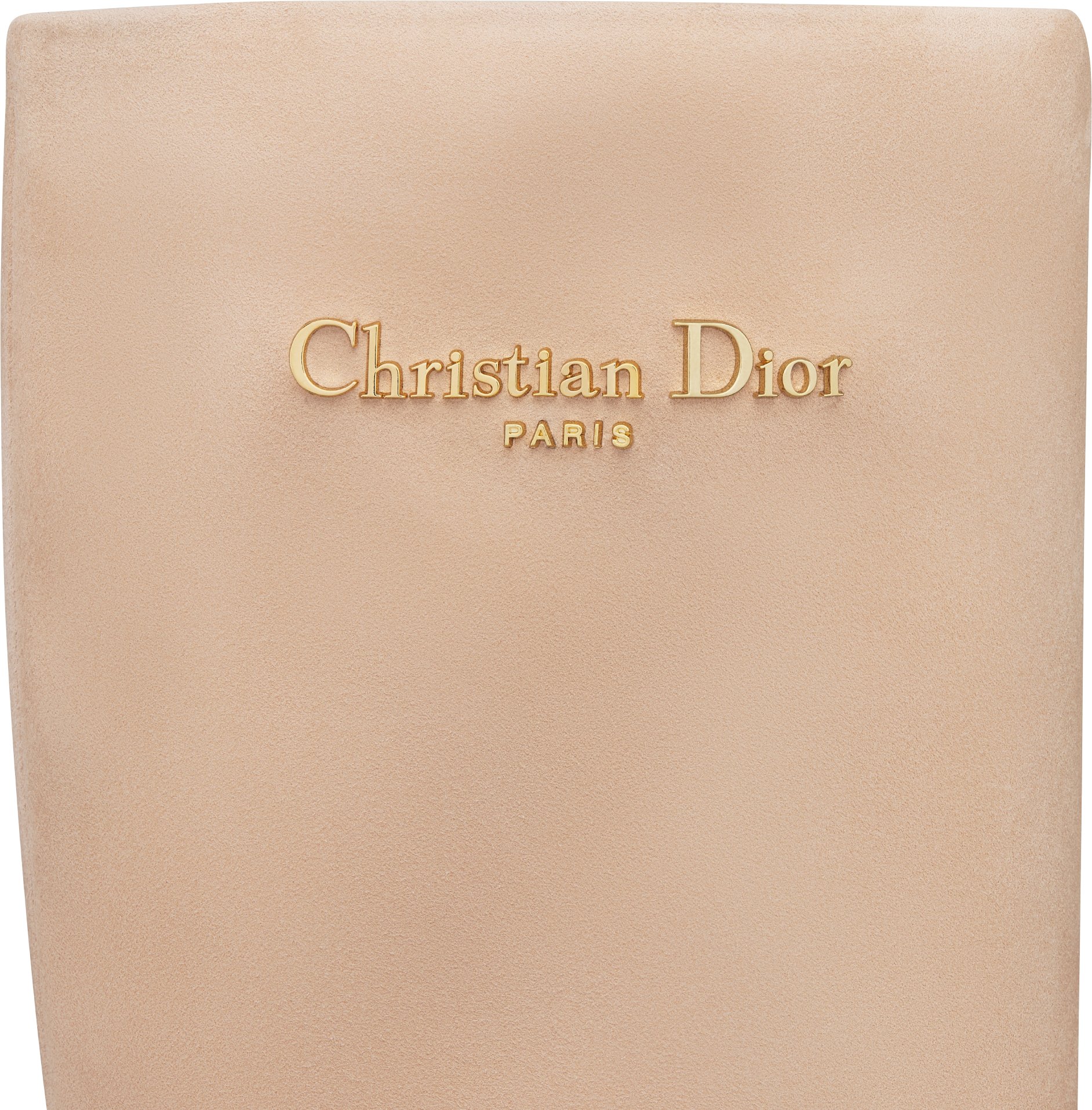 Botte à talon D-Town Chèvre velours beige | DIOR