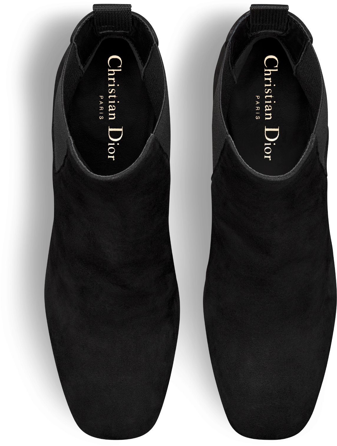 Dior Icon-enkellaars met hak Zwart geitensuède | DIOR