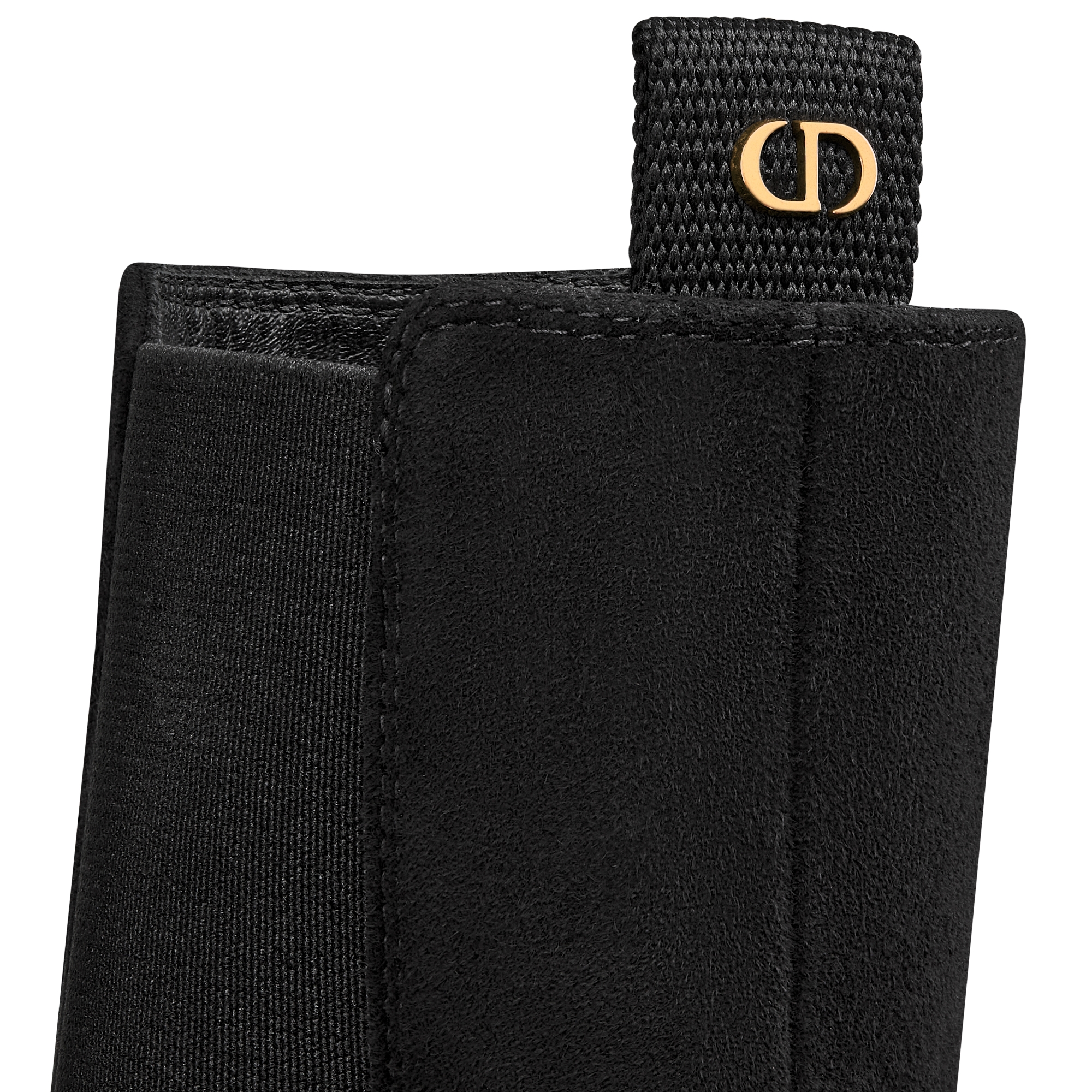 Dior Icon Heeled Ankle Boot Black Suede Goatskin | DIOR