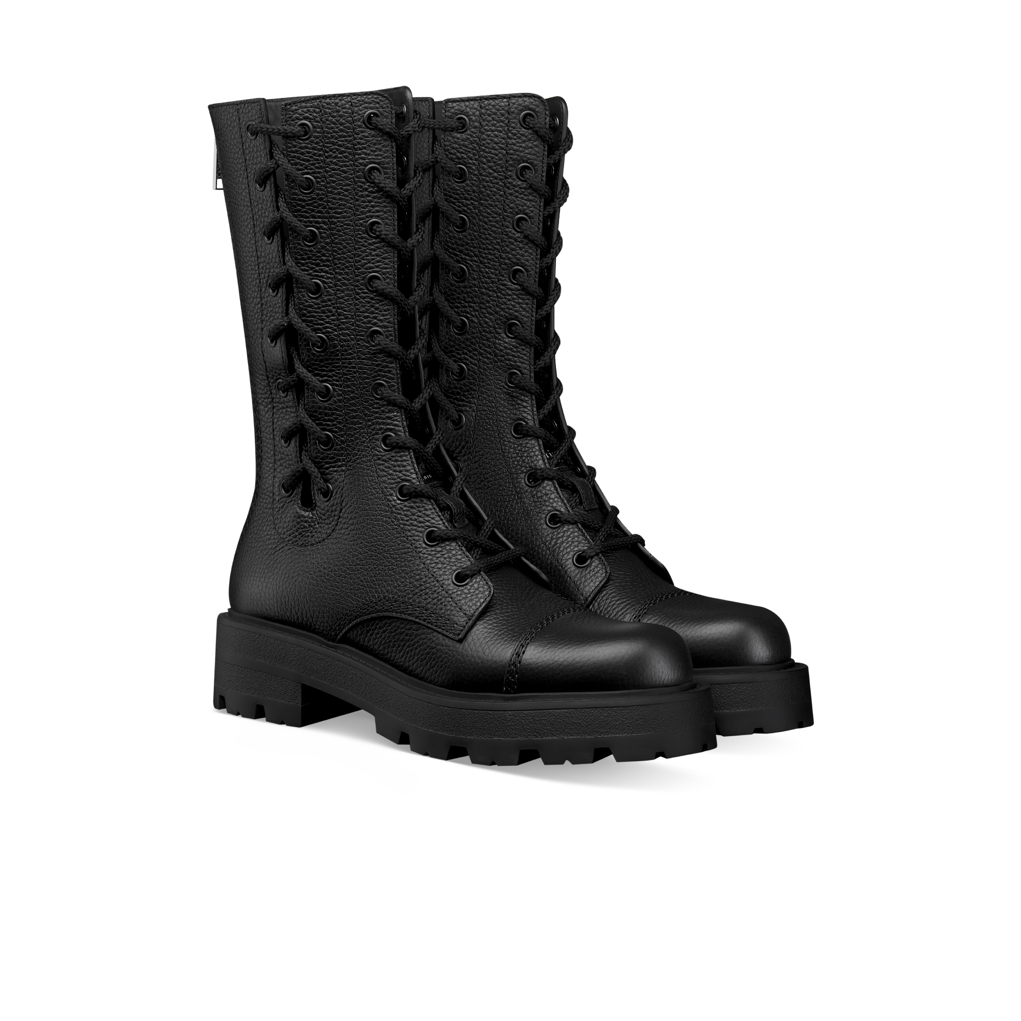 D-Road Ankle Boot Black Grained Calfskin | DIOR